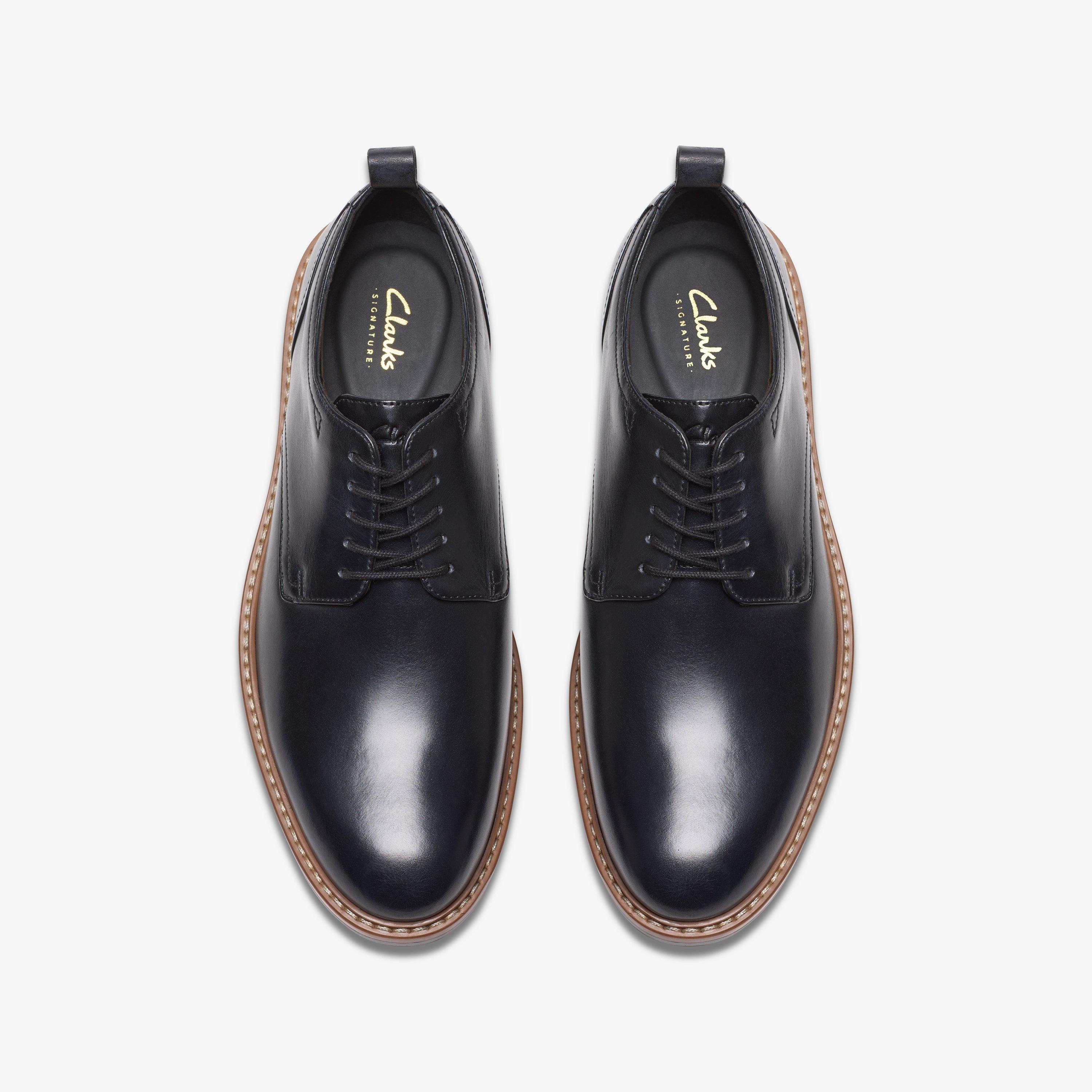 Men's Aldwin Lace Black Leather Oxfords | Clarks