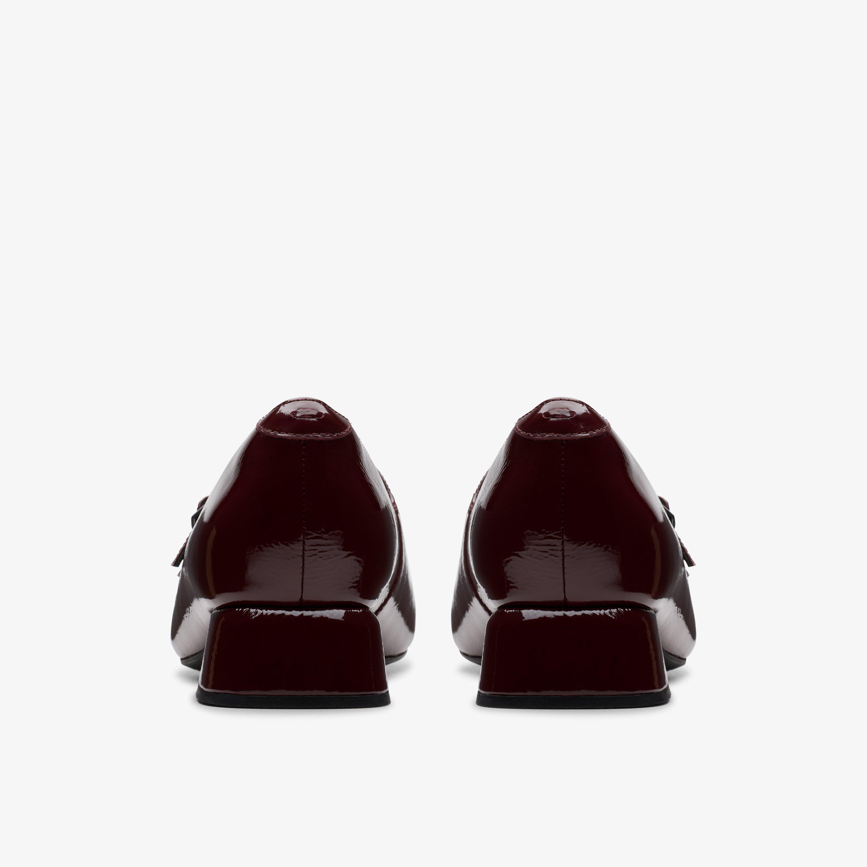 Womens Daiss 30 Shine Burgundy Patent Bar Shoes, Court Shoes, Pumps ...