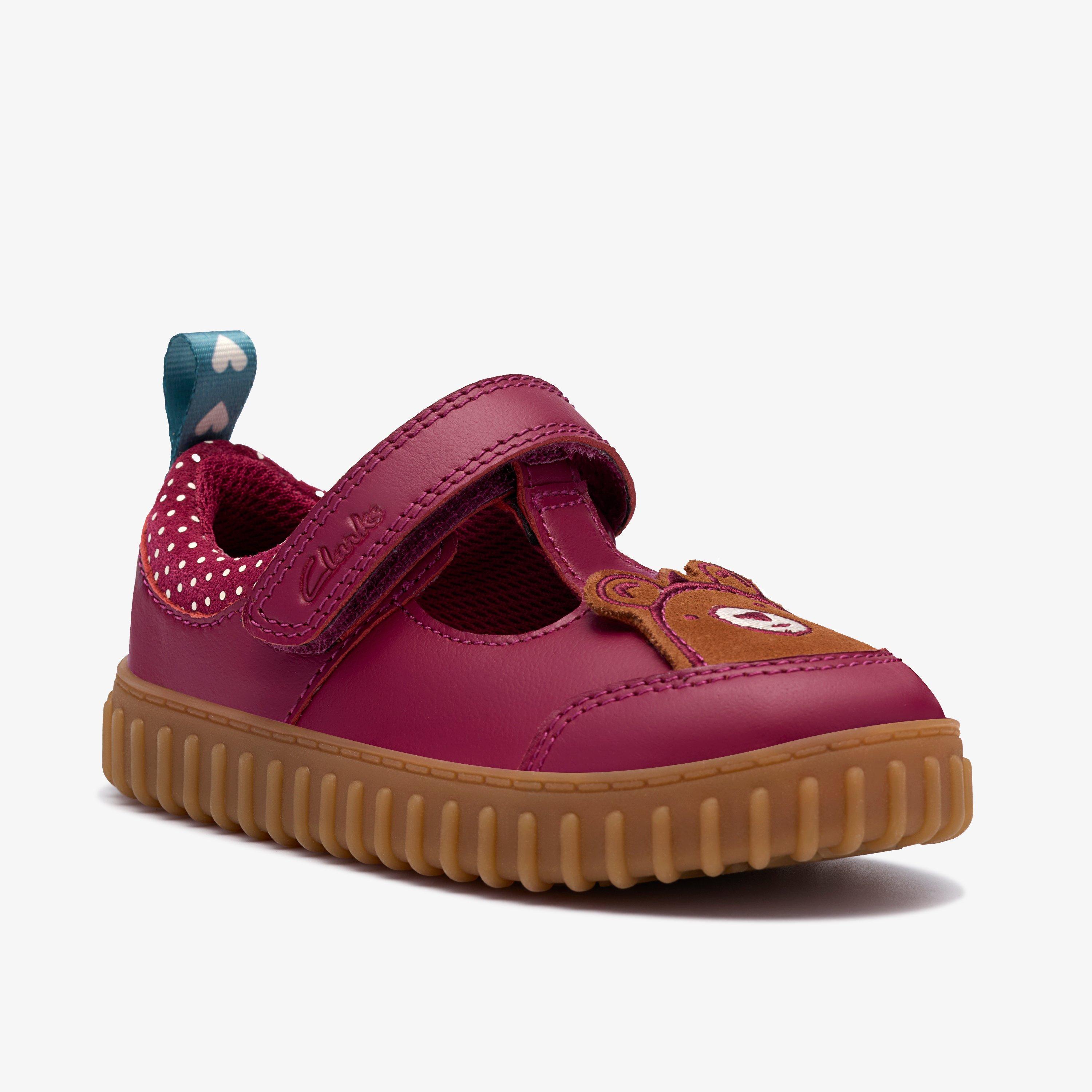 Girls Cove Glow Toddler Berry T Bar Shoes | Clarks