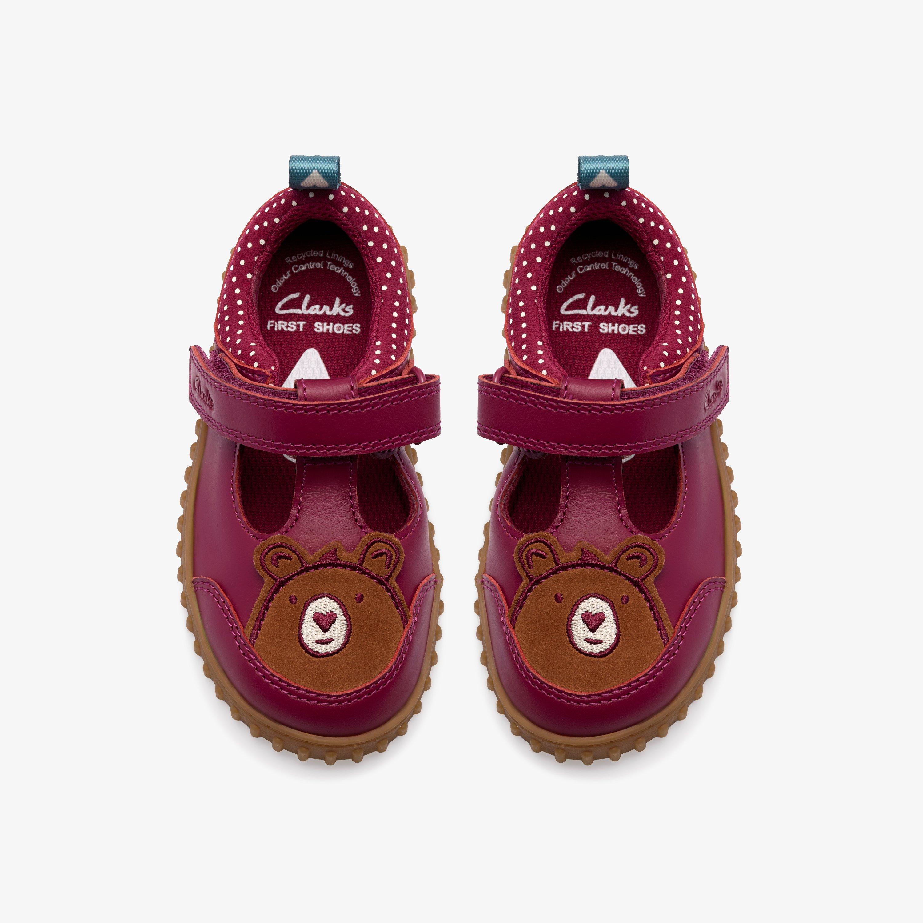 Girls Cove Glow Toddler Berry T Bar Shoes | Clarks