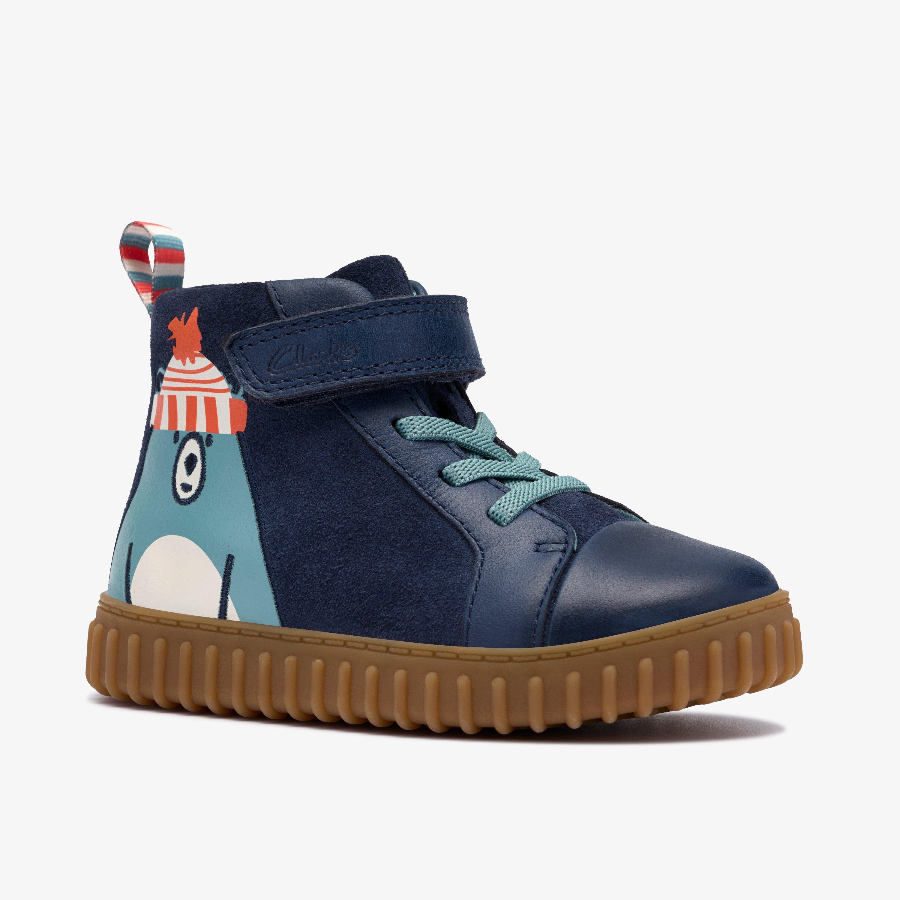 Girls Cove Kind Toddler Navy Ankle Boots | Clarks