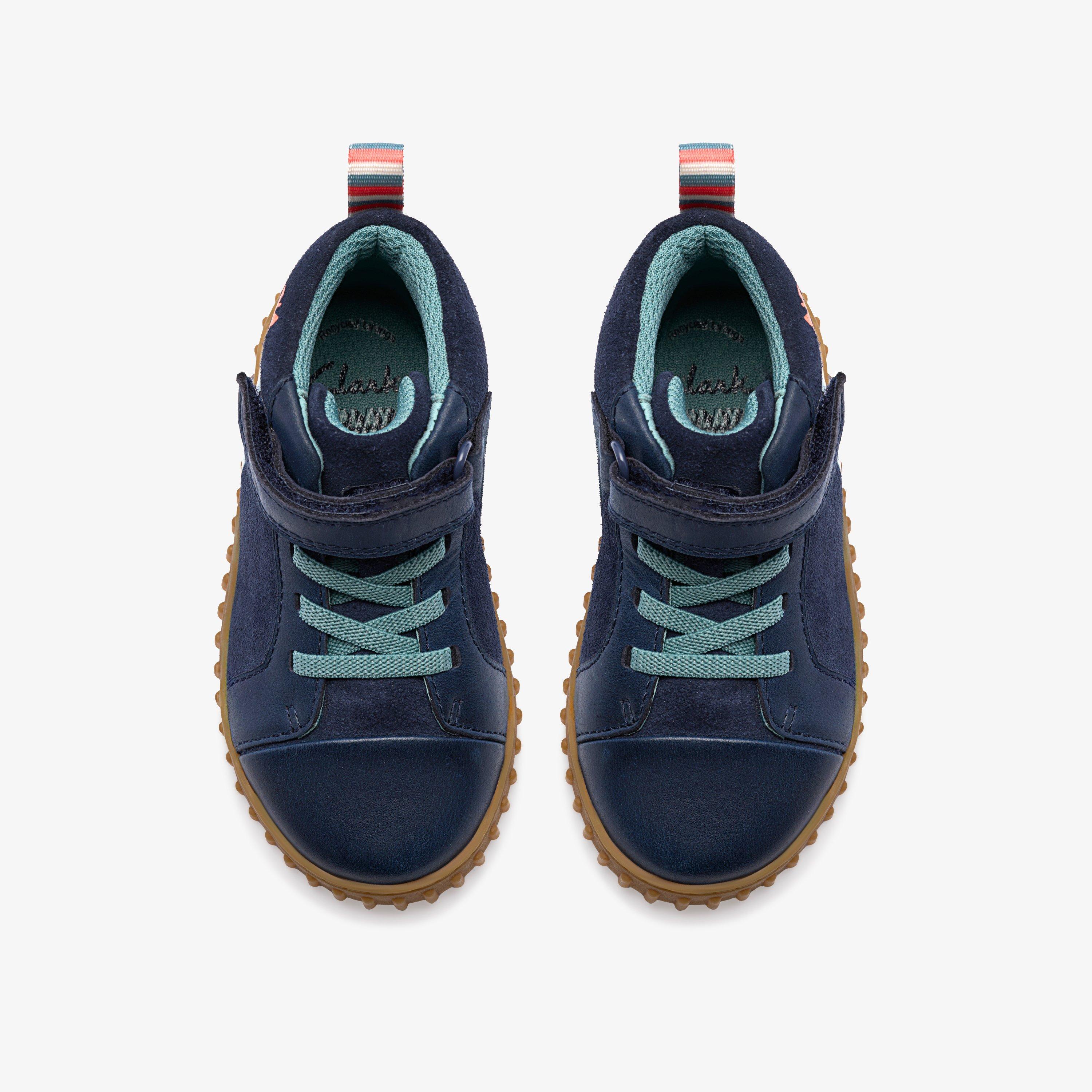 Boys, Girls, Kids Unisex Cove Kind Toddler Navy Trainers, High Tops ...