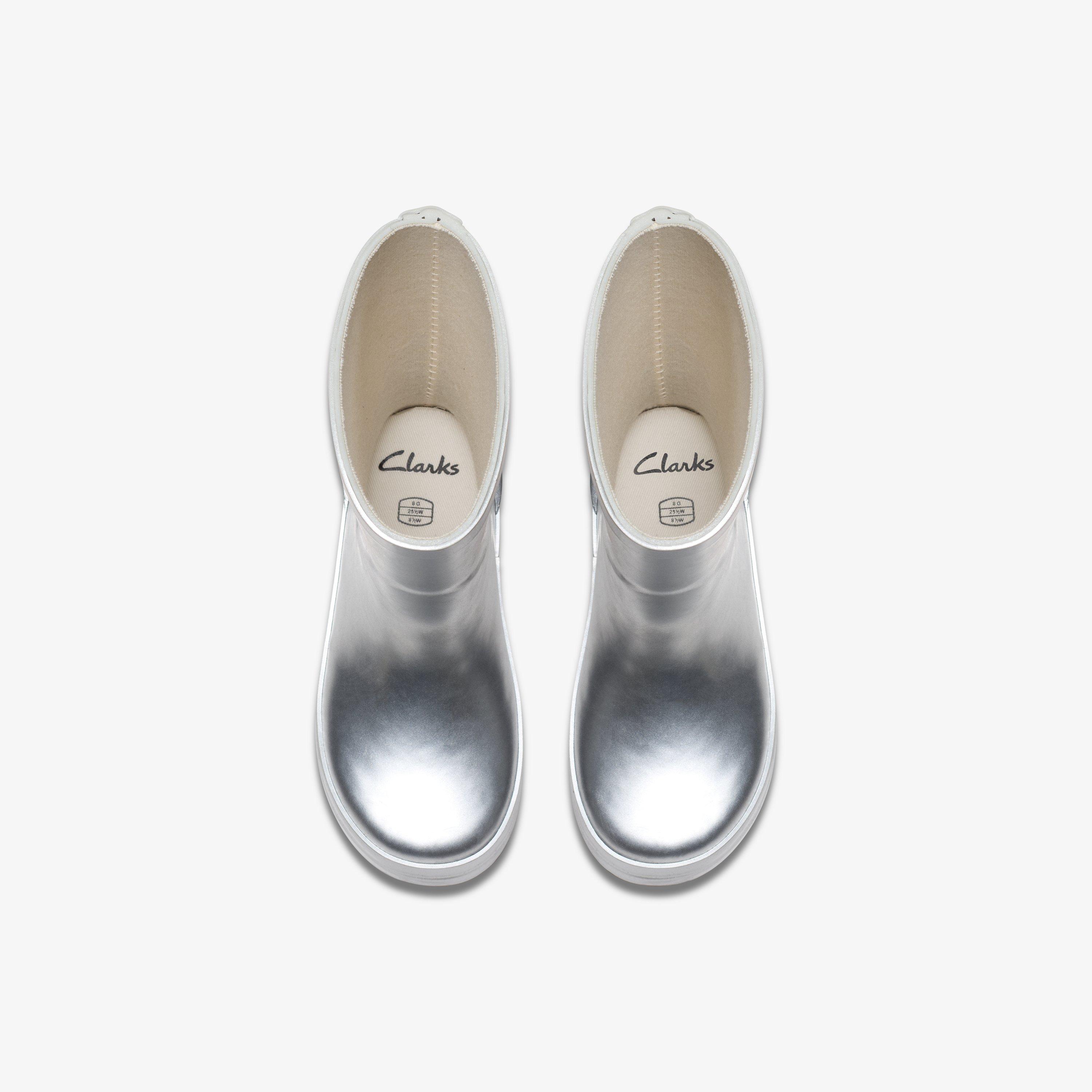 Boys, Girls, Kids Unisex Tarri Run Toddler Silver Wellies Wellies ...