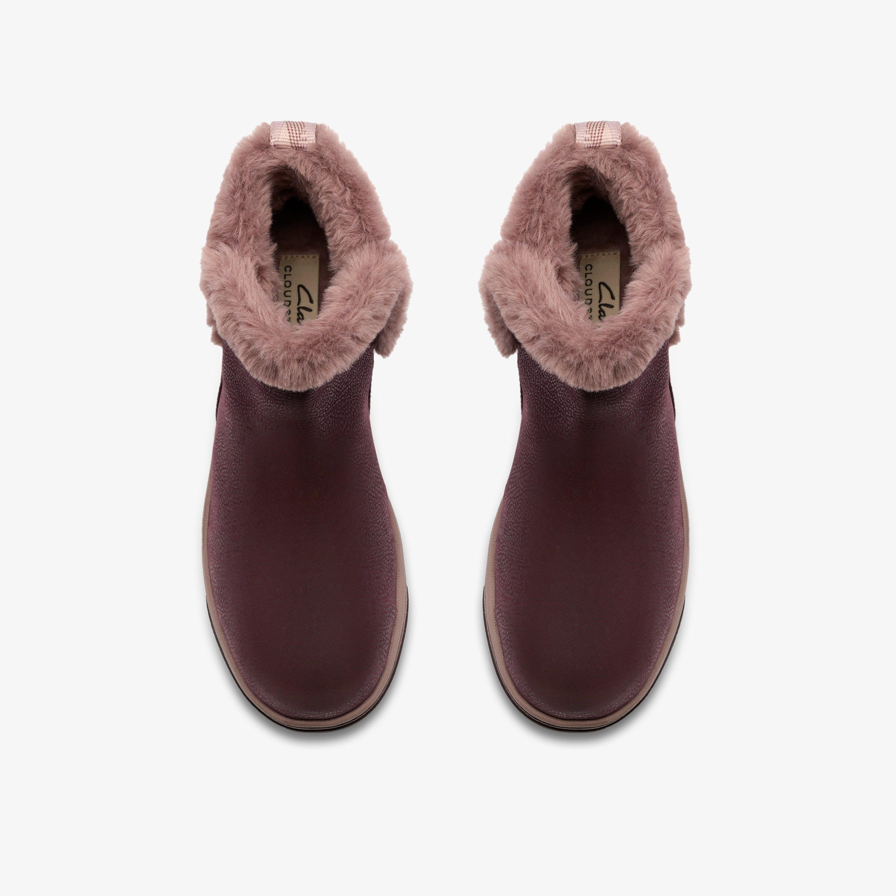 Womens Breeze Fur Merlot Ankle Boots | Clarks