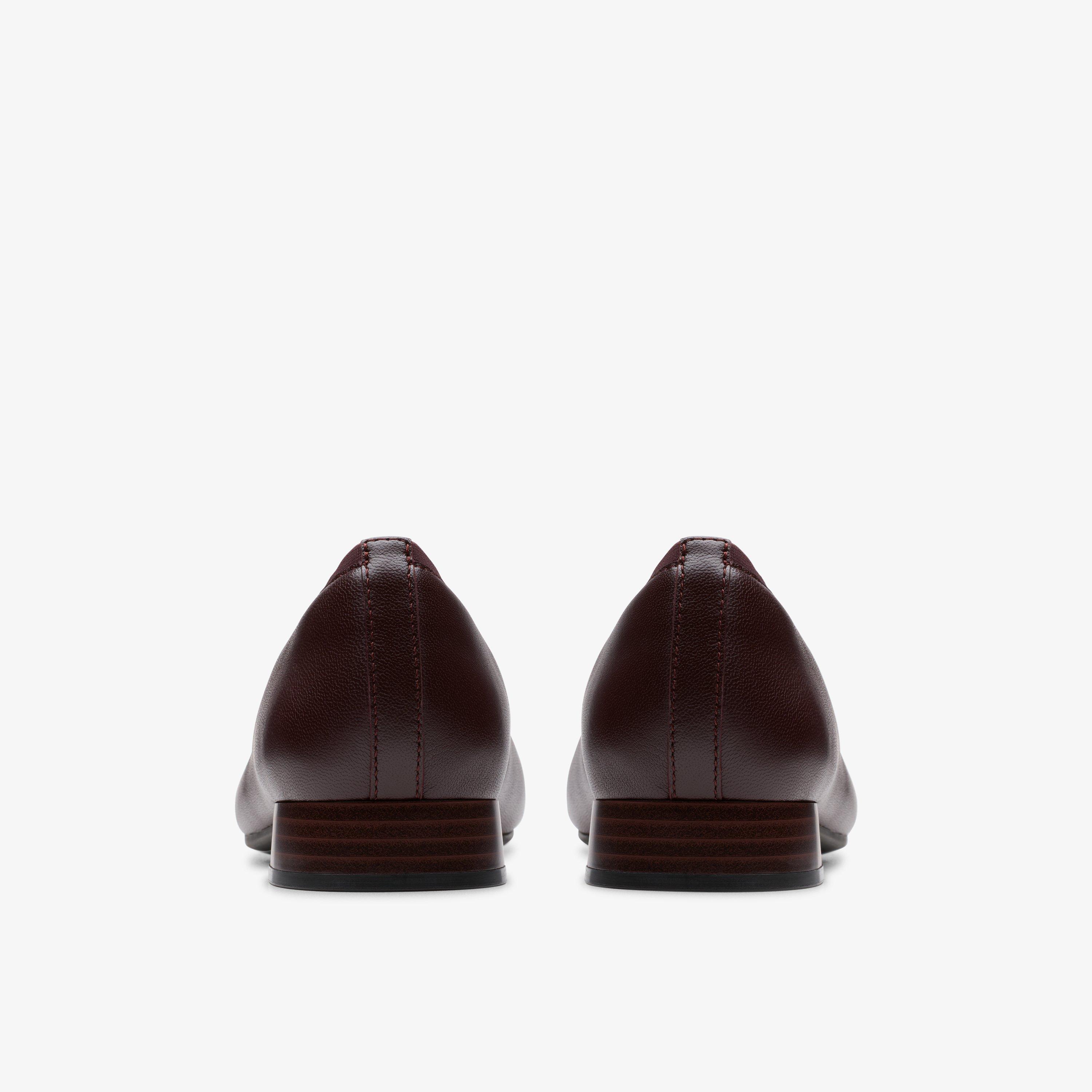 Womens Natalyn Dark Merlot Leather Slip-Ons | Clarks