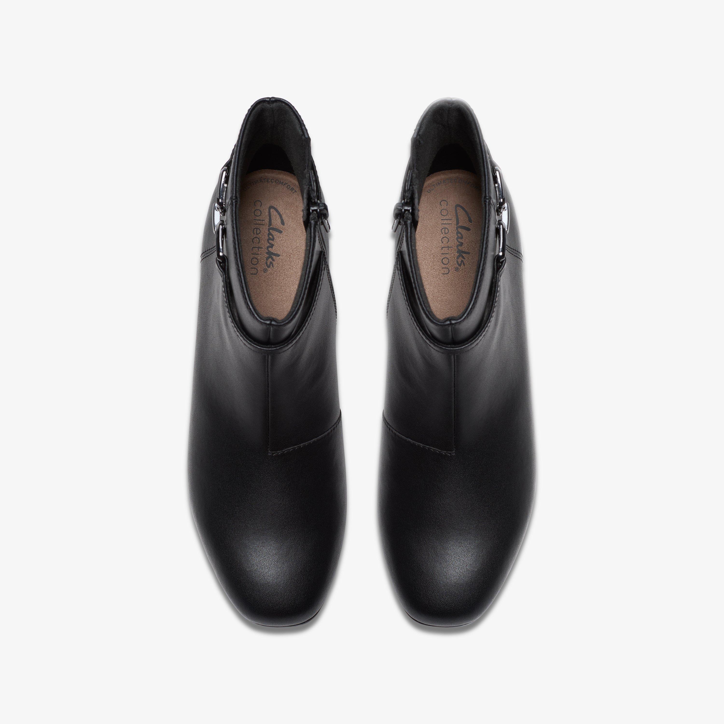 Bottillons en cuir noir Iridessa Air pour femmes | Clarks