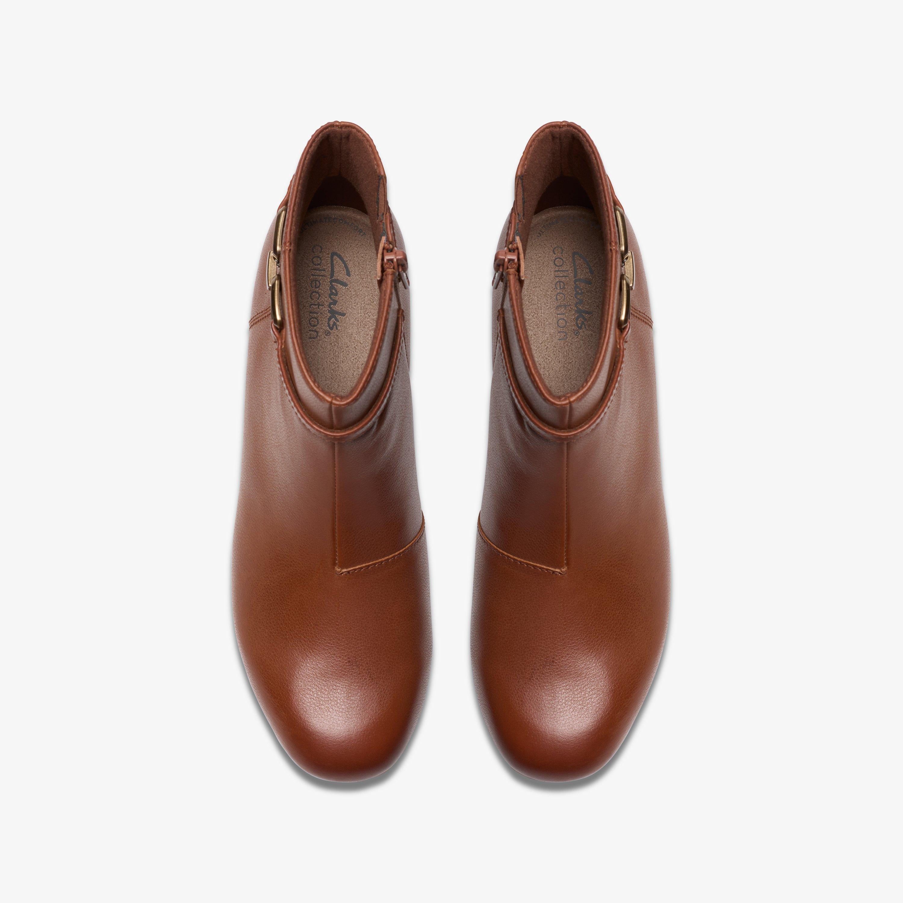 Bottillons en cuir havane foncé Iridessa Air pour femmes | Clarks