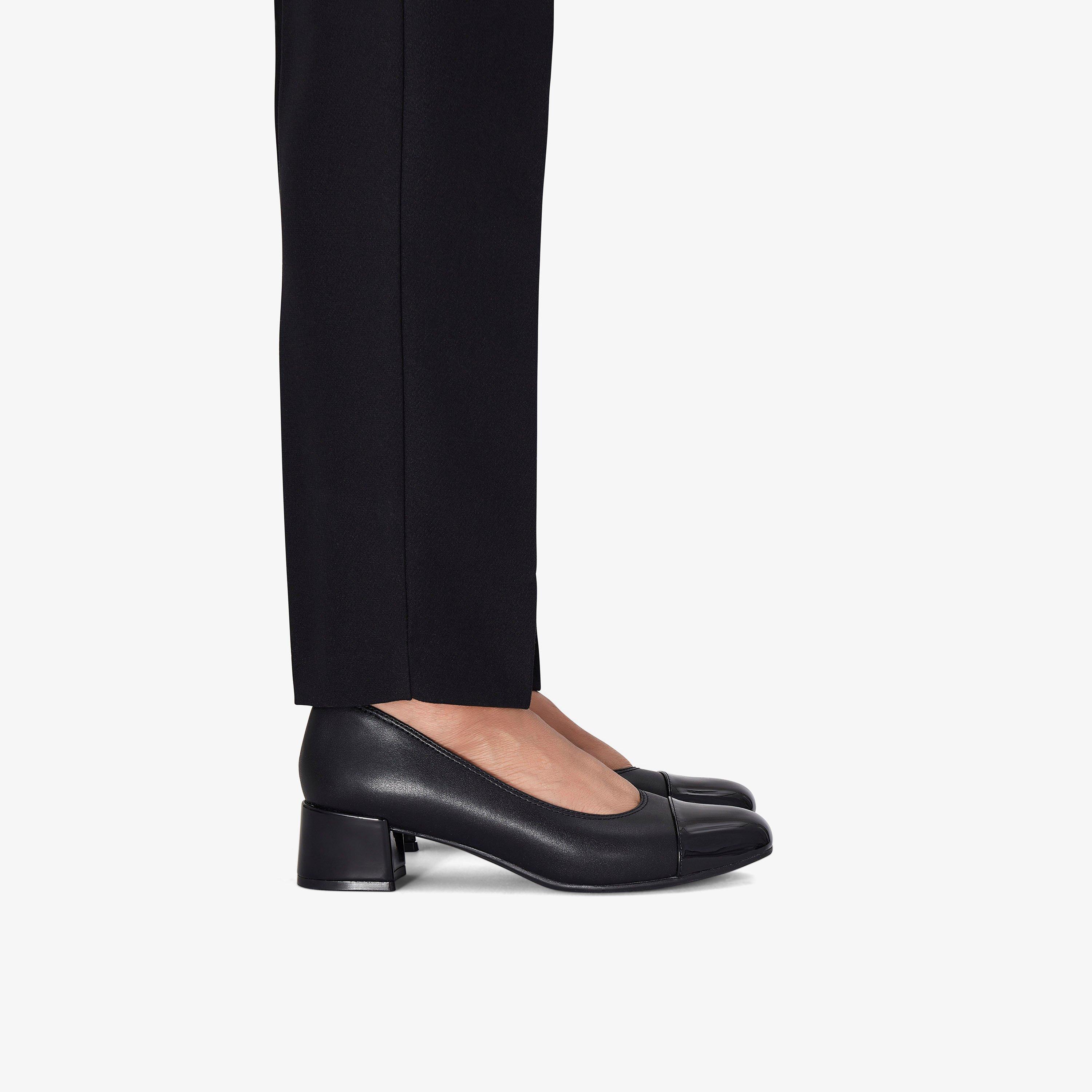 Womens Iridessa May Black Leather Pumps | Clarks