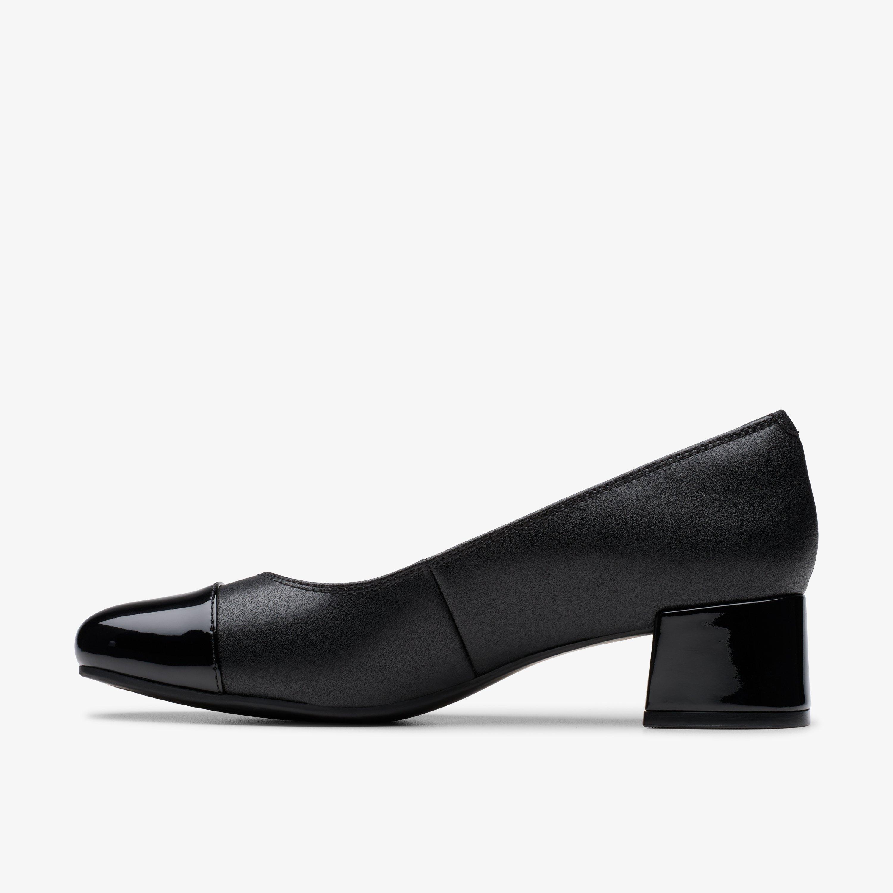 Womens Iridessa May Black Leather Pumps | Clarks