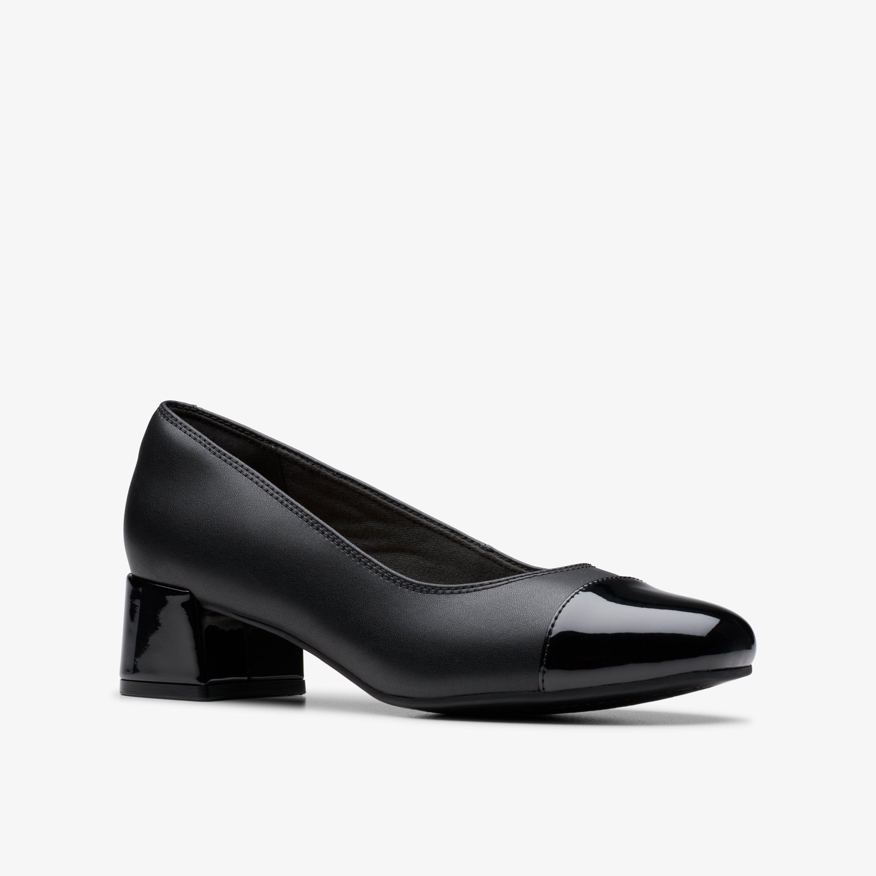 Womens Iridessa May Black Leather Pumps | Clarks