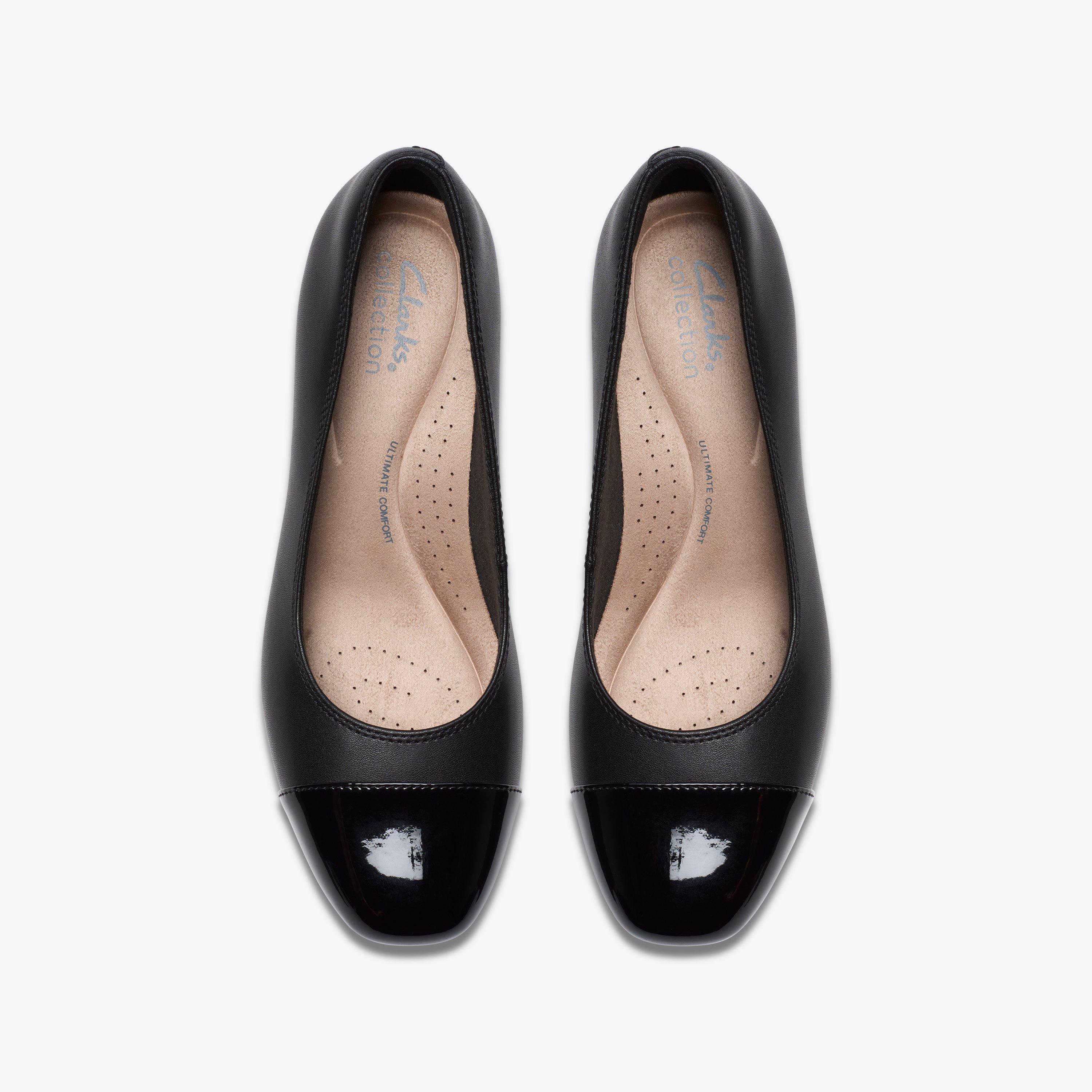 Womens Iridessa May Black Leather Pumps | Clarks