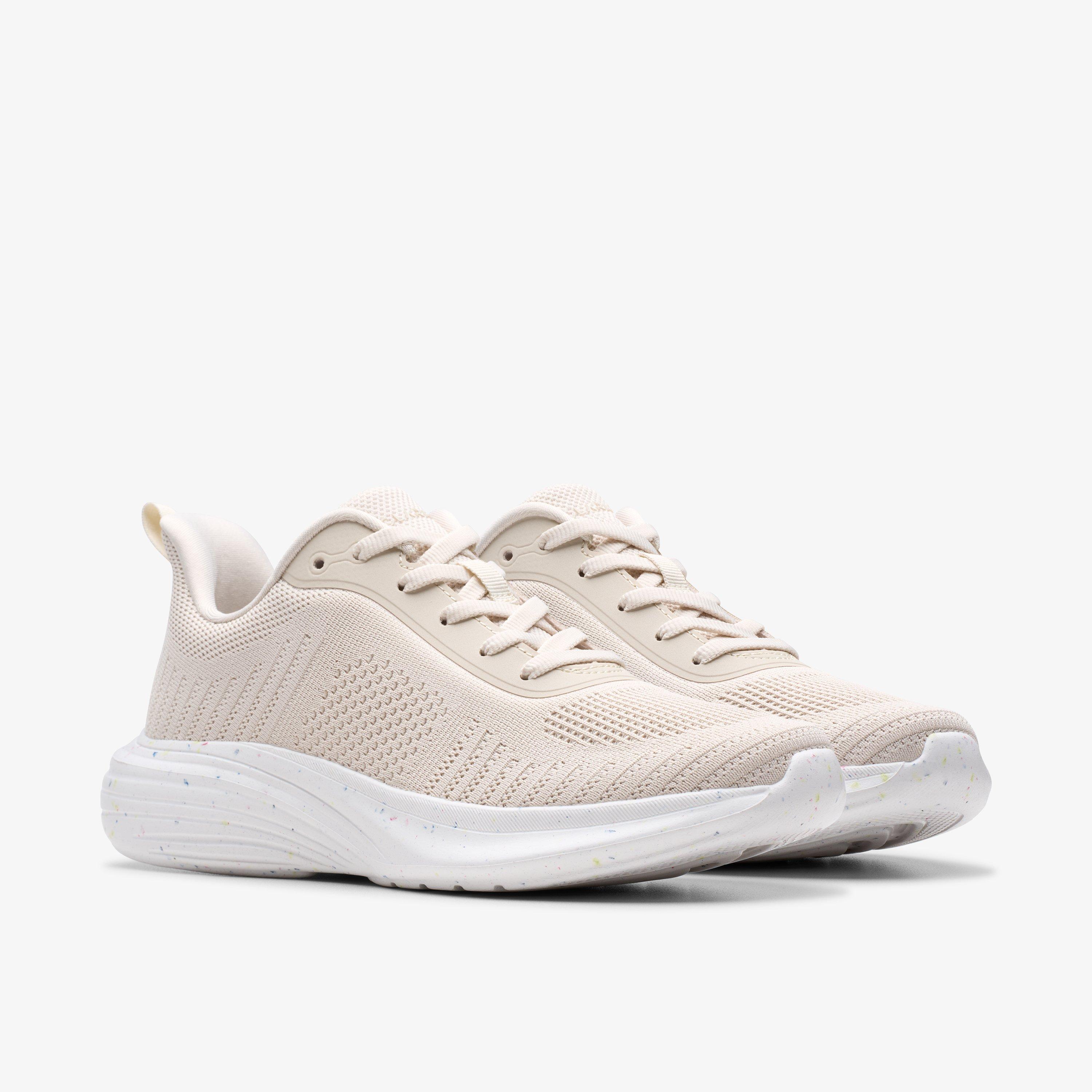 Womens Izza Knit Cream Trainers | Clarks Outlet