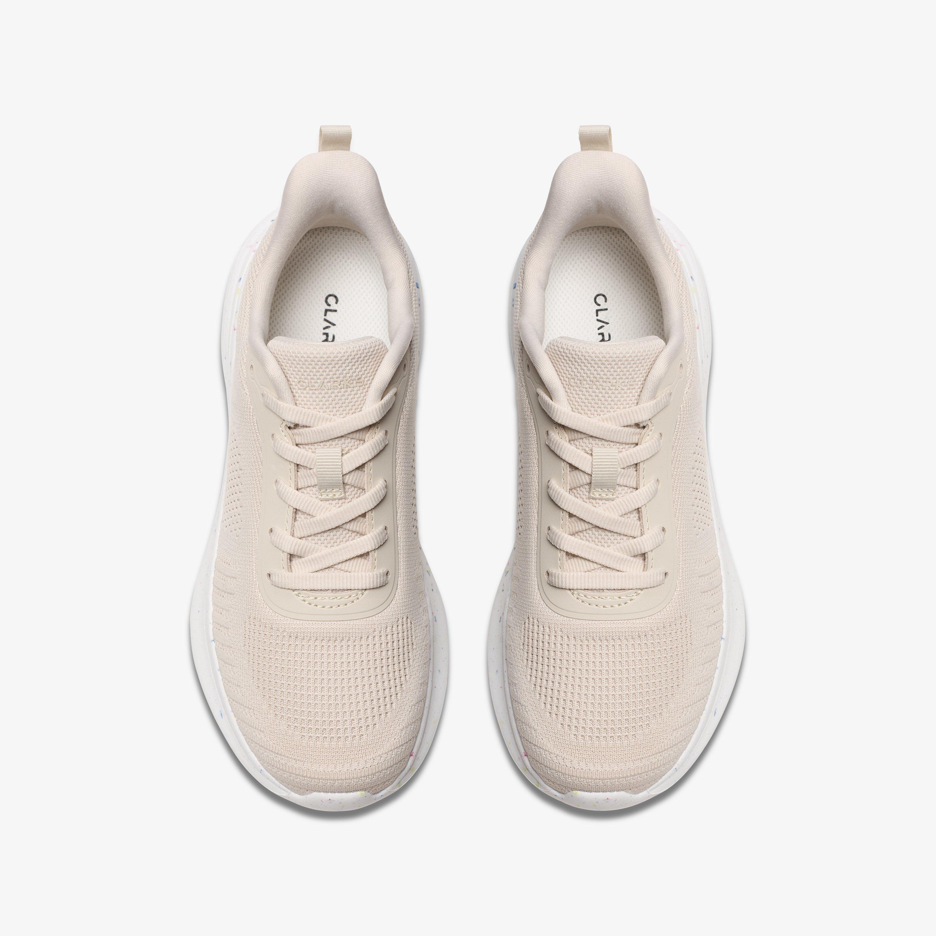 Womens Izza Knit Cream Trainers | Clarks Outlet