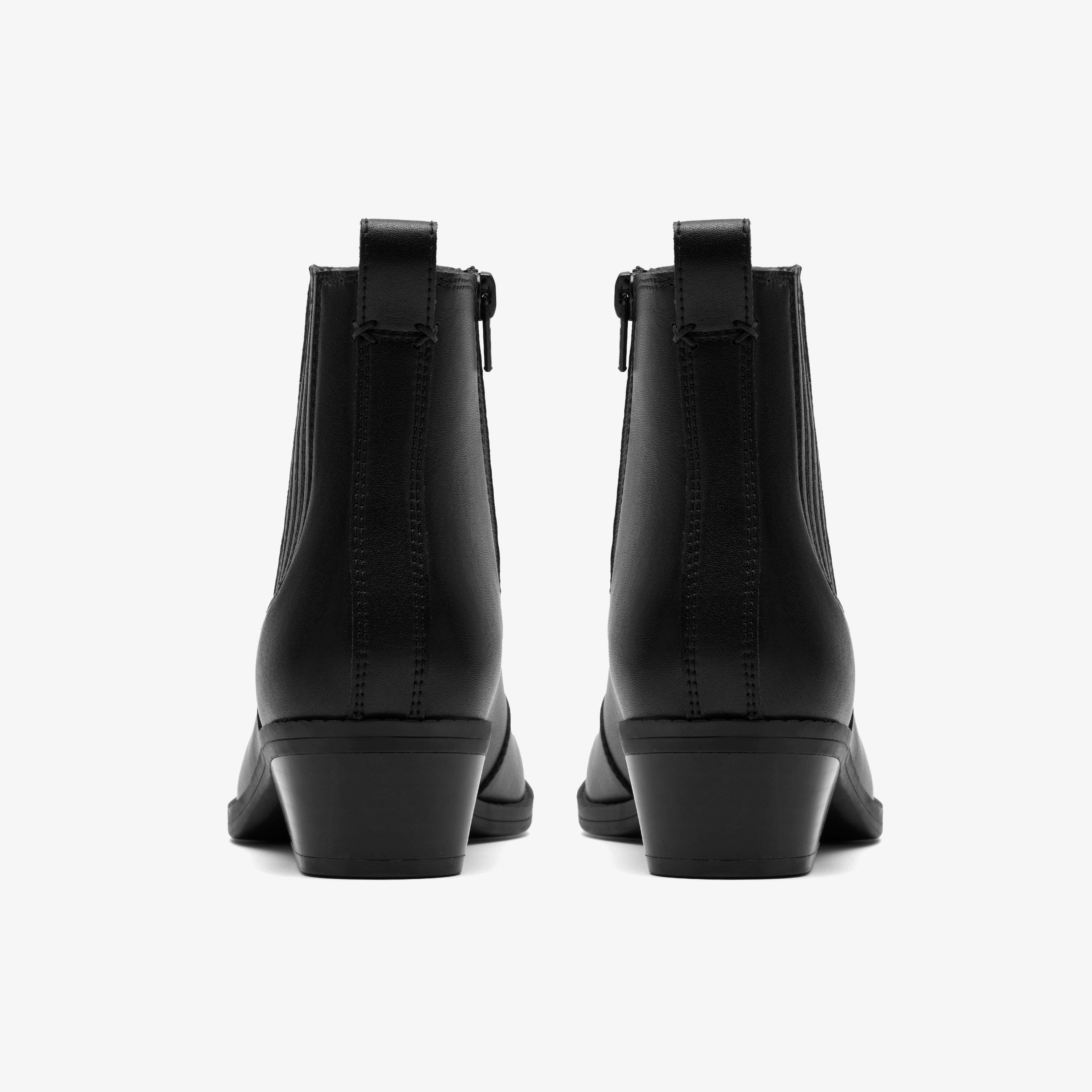 Bottillons Danyelle Skip en cuir noir pour femme | Clarks