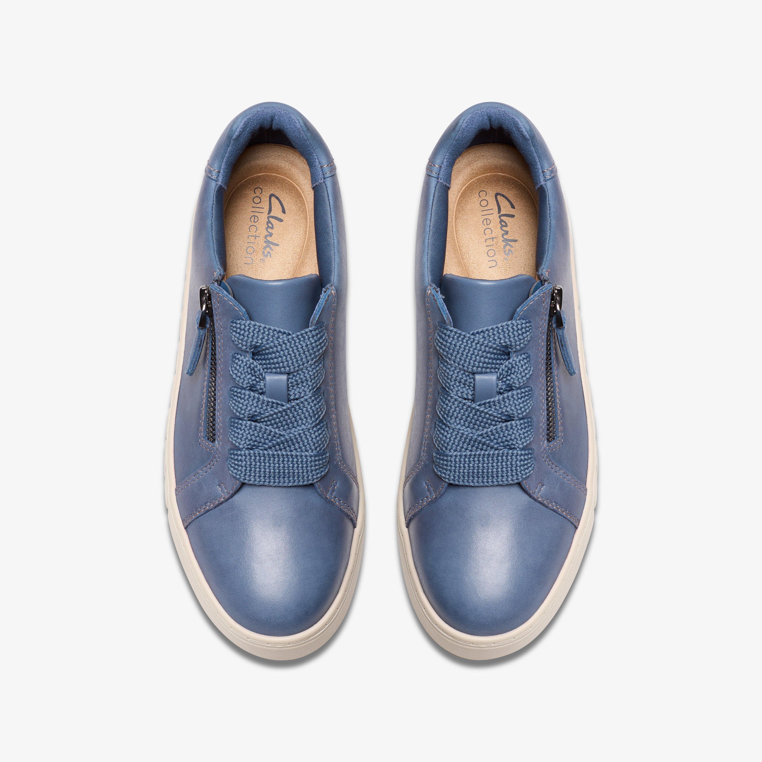 Womens Mykah Joy Denim Blue Trainers | Clarks Outlet