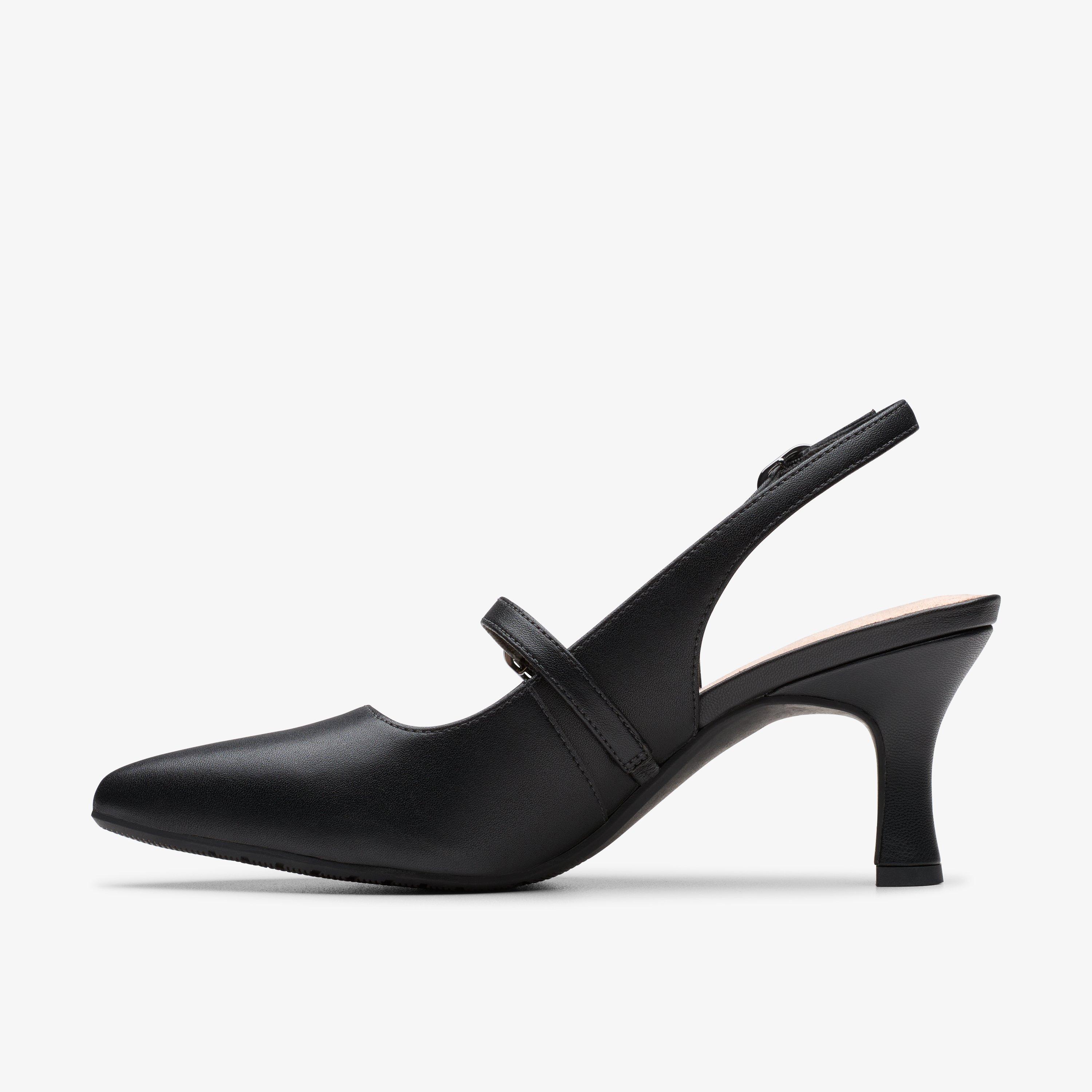 Women's Kataleyna Ruby Black Leather Pumps | Clarks