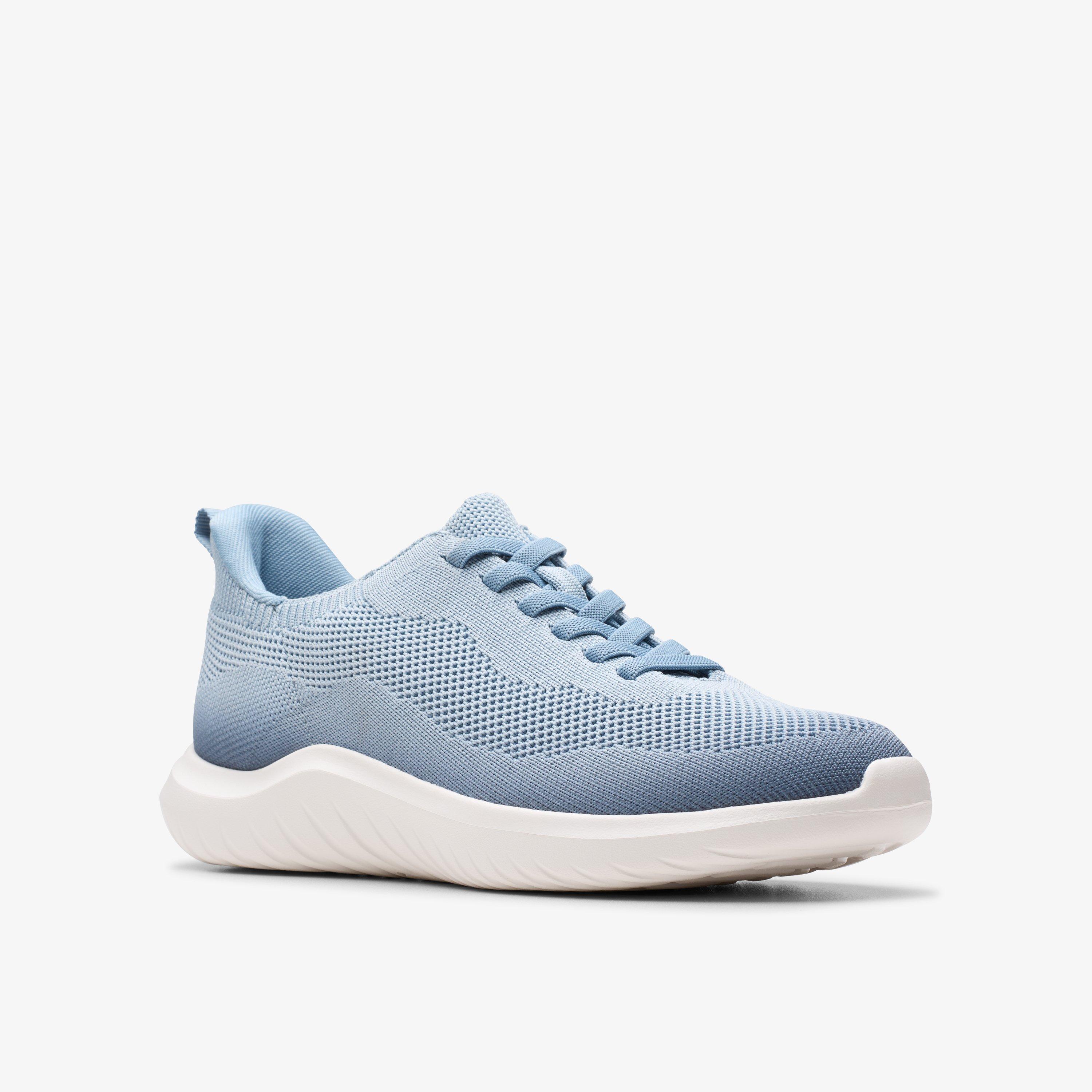 Women's Nova Lace Blue Grey Sneakers | Clarks
