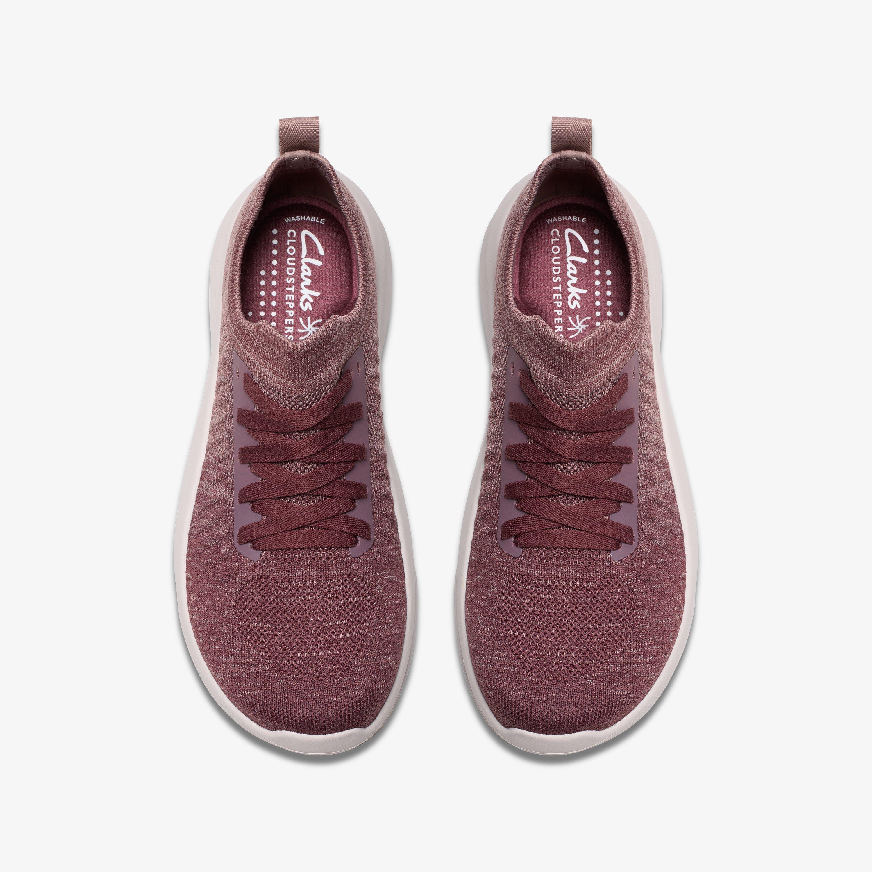 Womens Solevana Lace Merlot Sneakers | Clarks