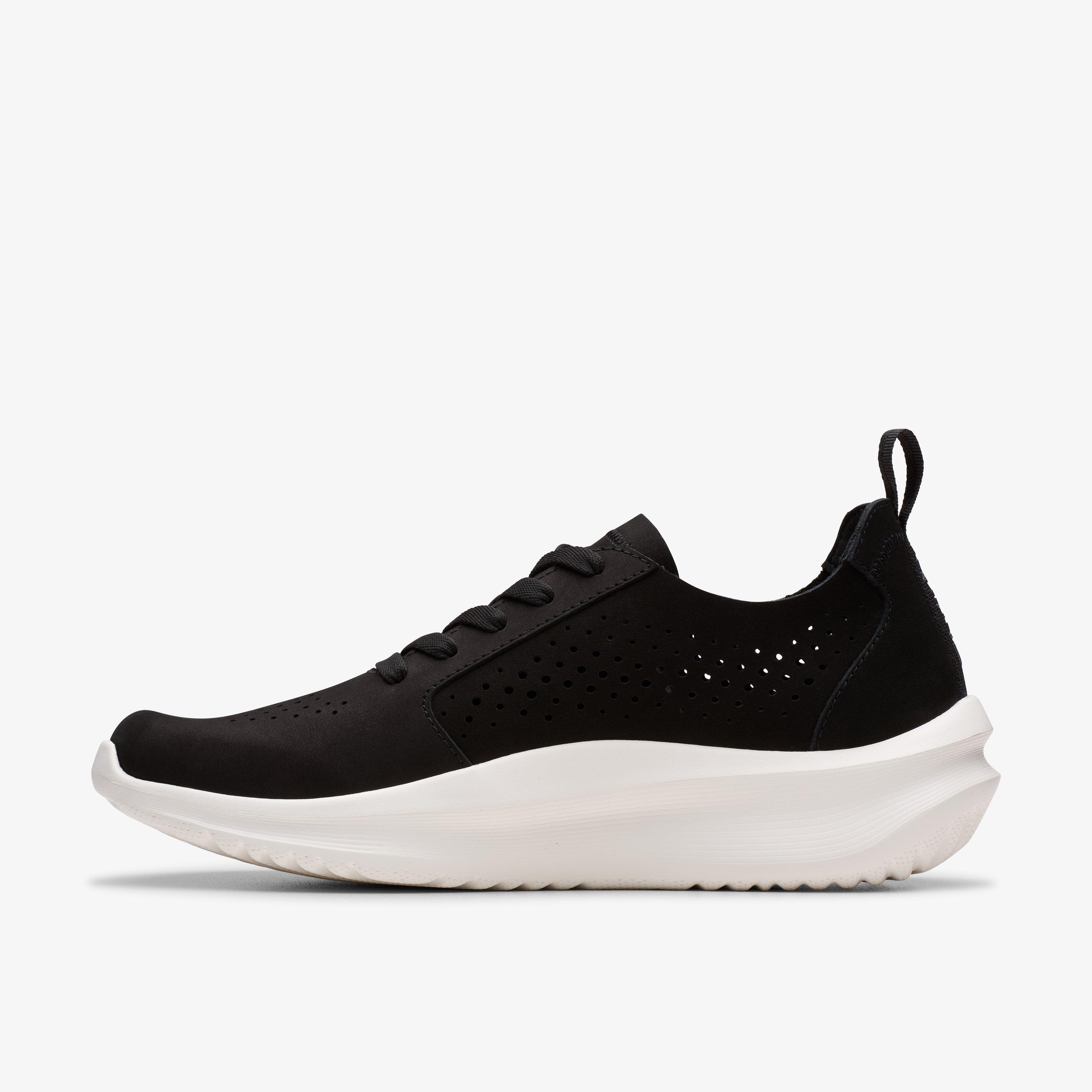 Womens Solevana Style Black Sneakers | Clarks