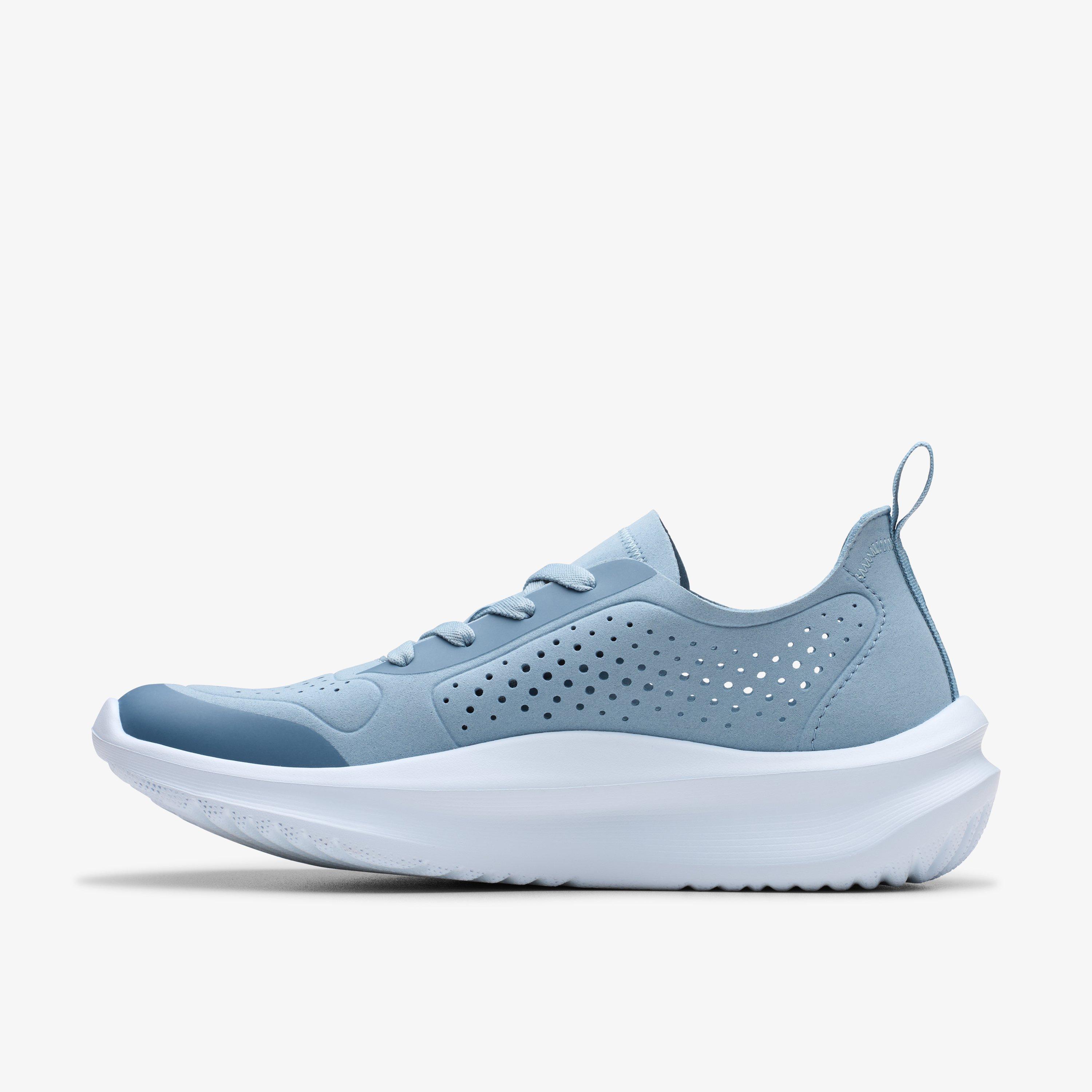 Womens Solevana Tie Light Blue Trainers Trainers | Clarks UK