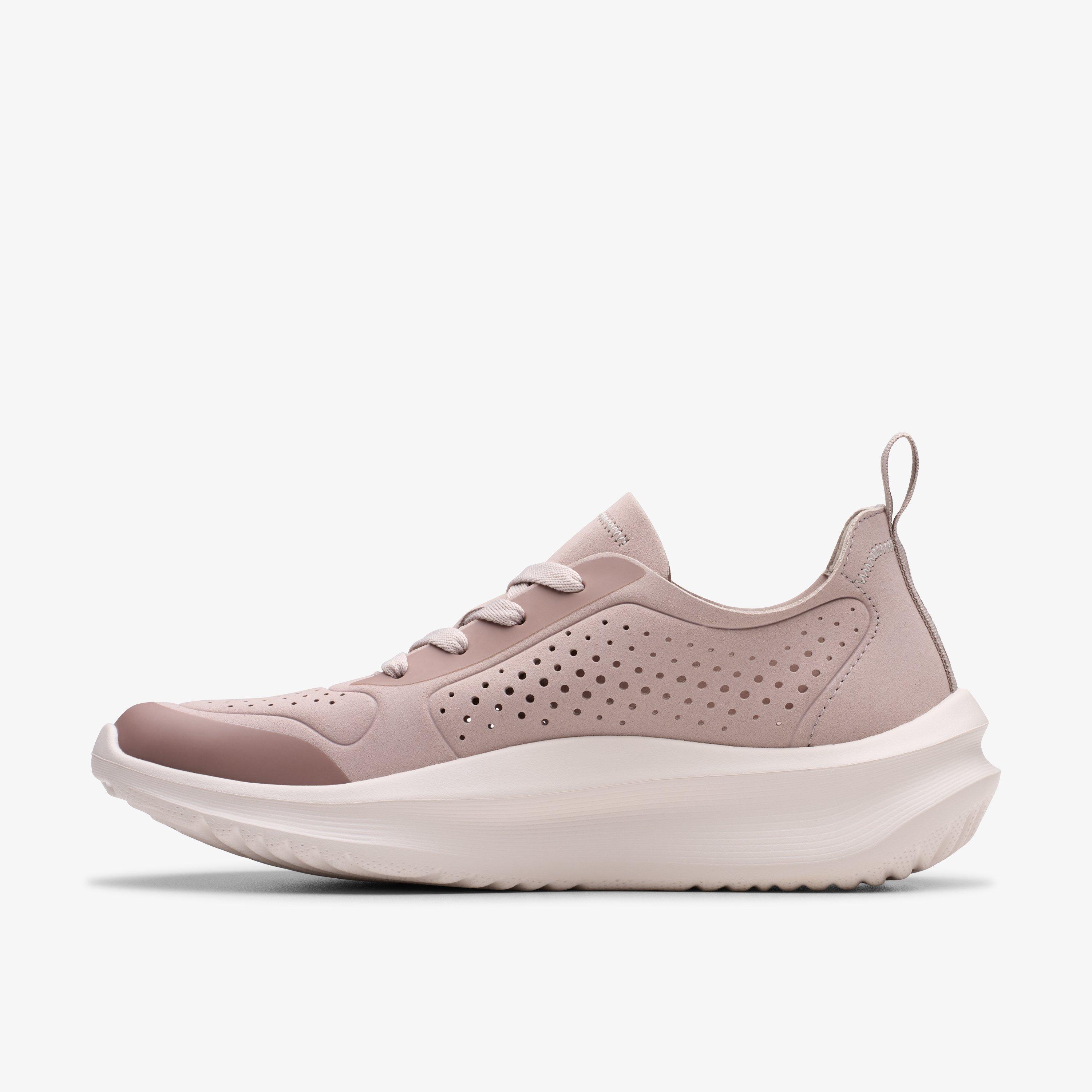 Womens Solevana Tie Mauve Combination Trainers Trainers | Clarks UK