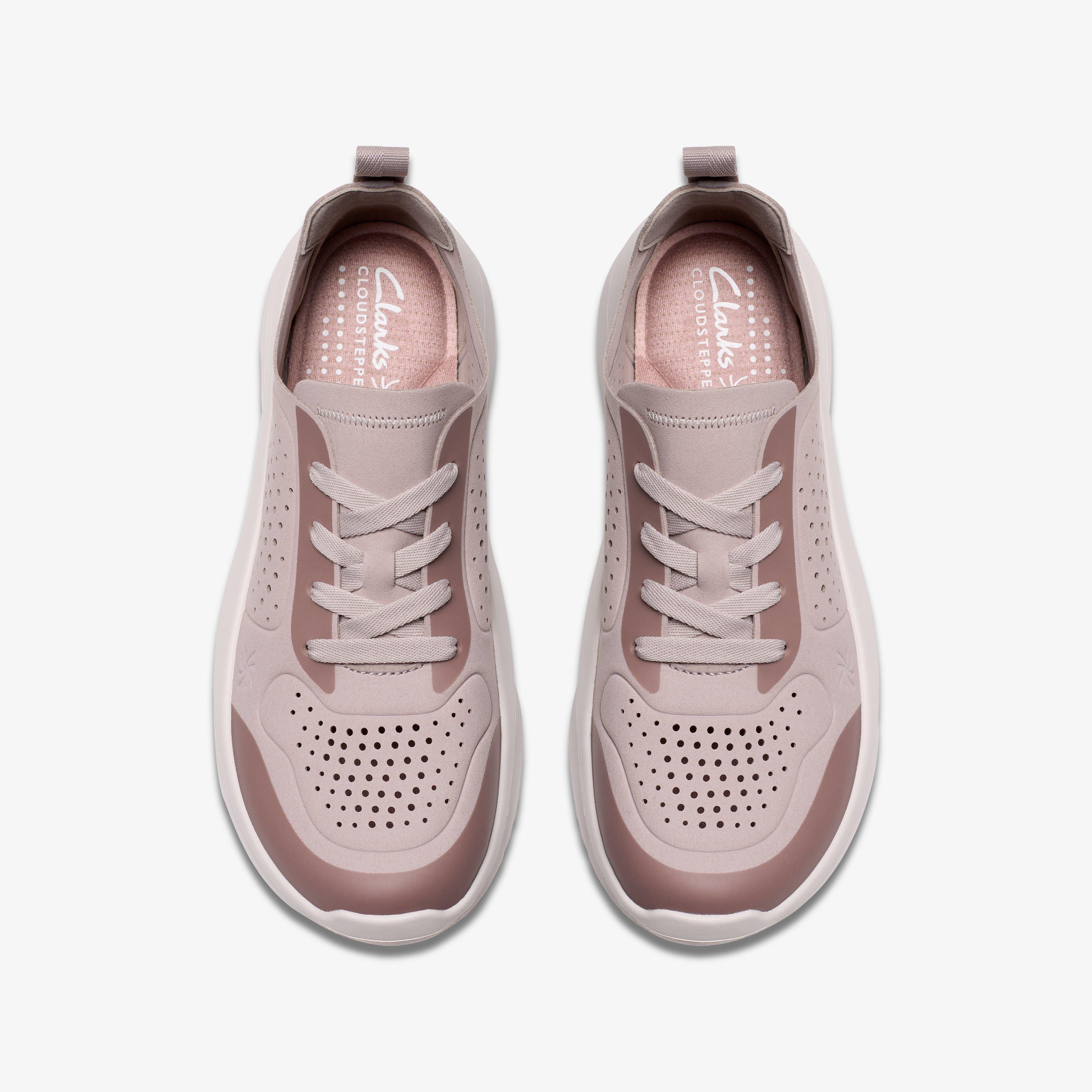 Womens Solevana Tie Mauve Combination Trainers Trainers | Clarks UK