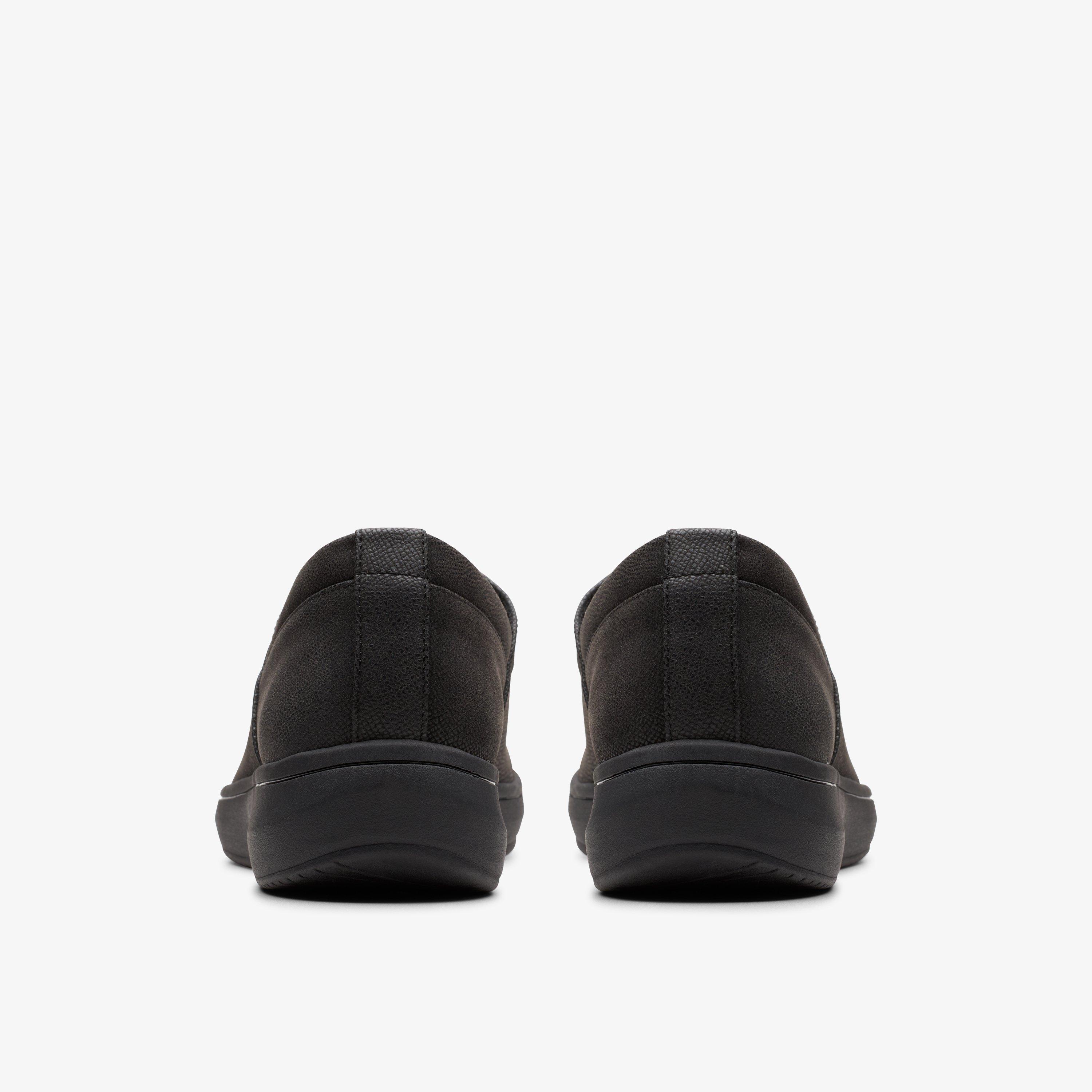 Women's BreezeSky Ria Black/Black Slip-Ons | Clarks
