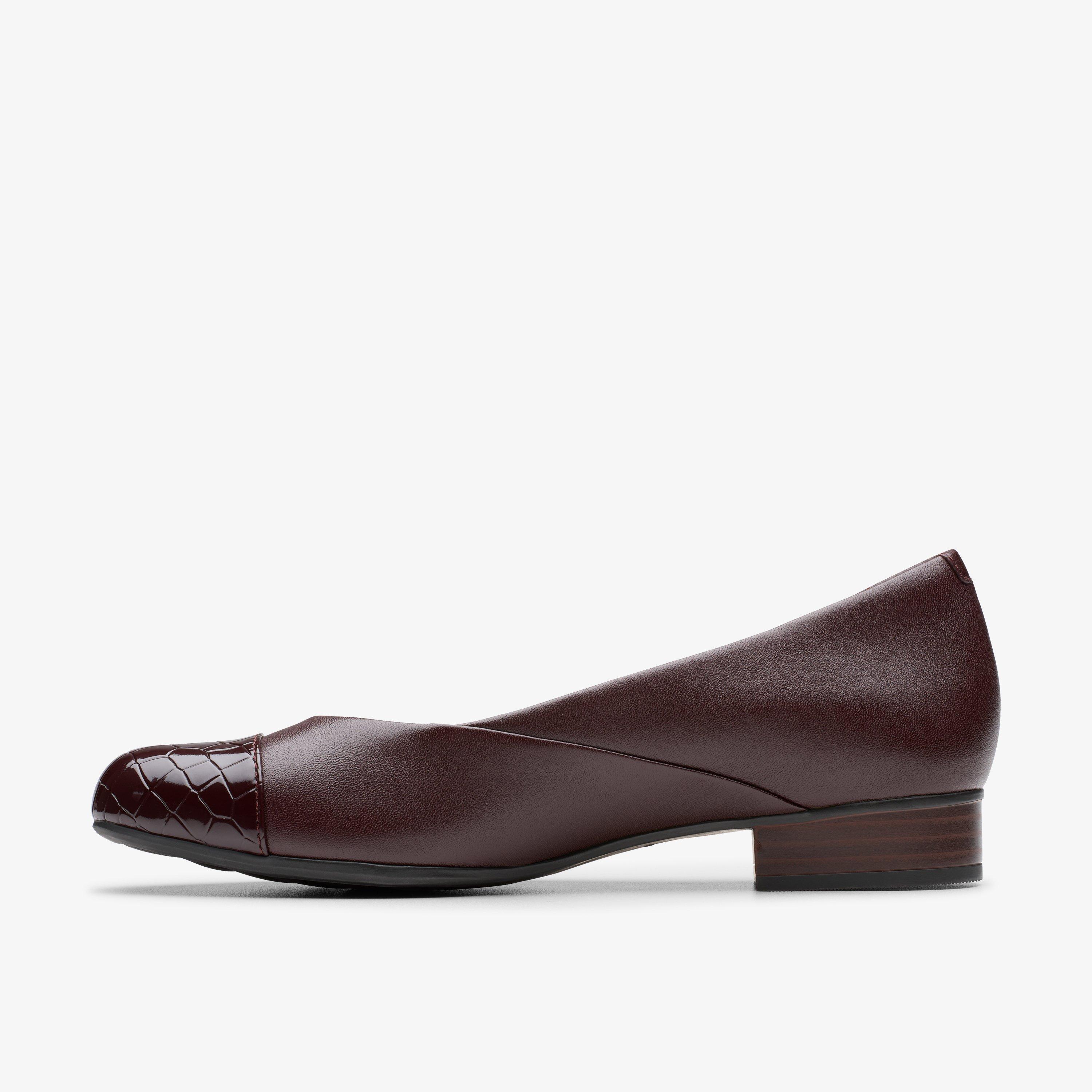 Womens Juliet Rise Merlot Leather Shoes Slip Ons | Clarks Outlet