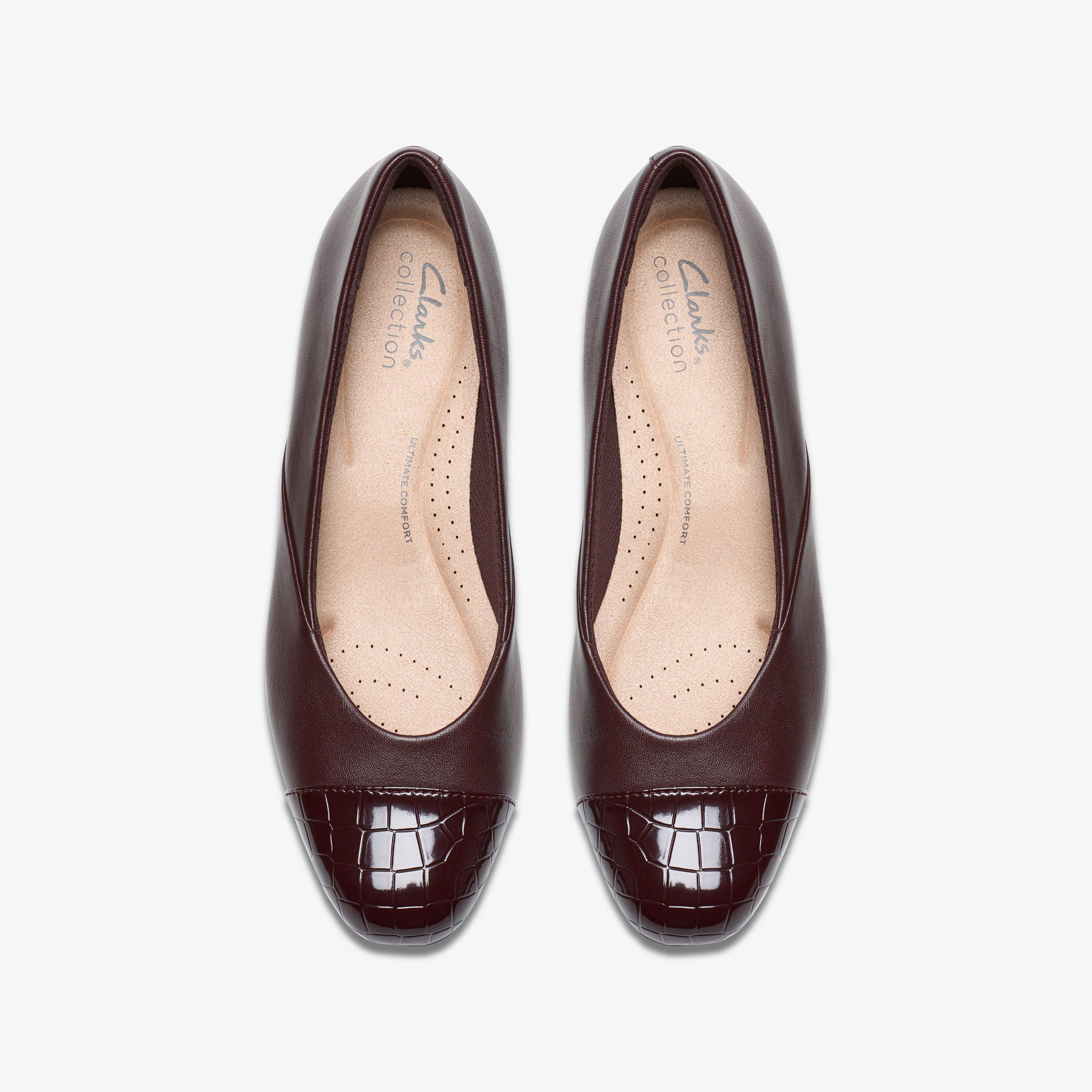 Womens Juliet Rise Merlot Leather Shoes Slip Ons | Clarks Outlet