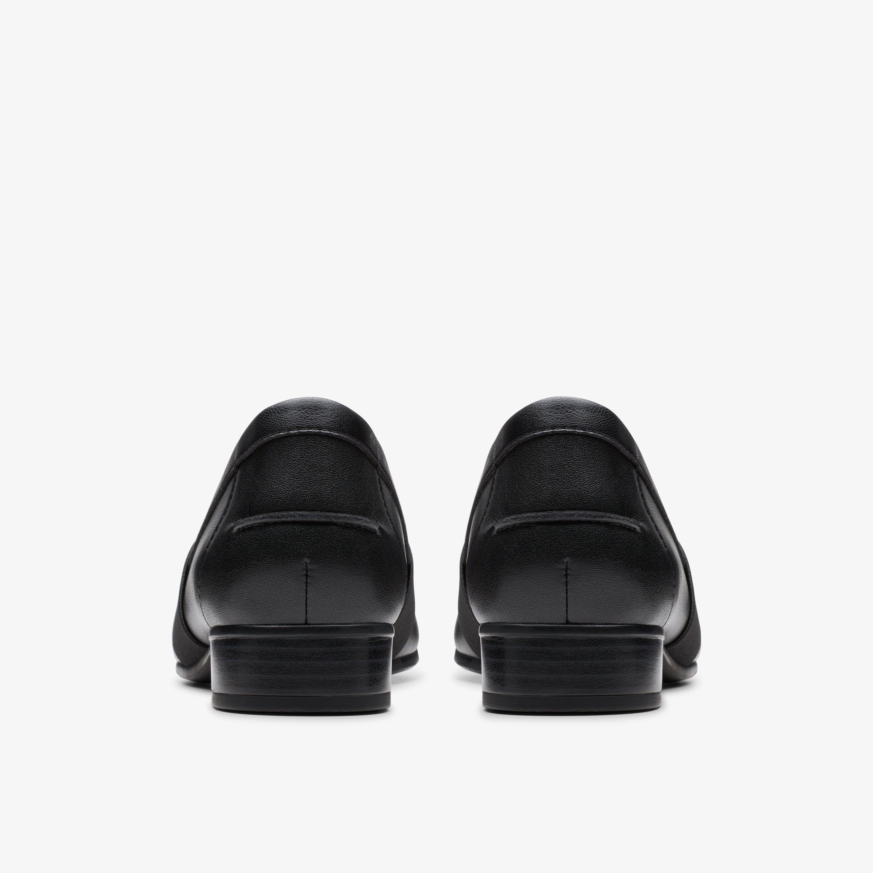 Womens Juliet Beat Black Leather Shoes Loafers Slip Ons | Clarks Outlet