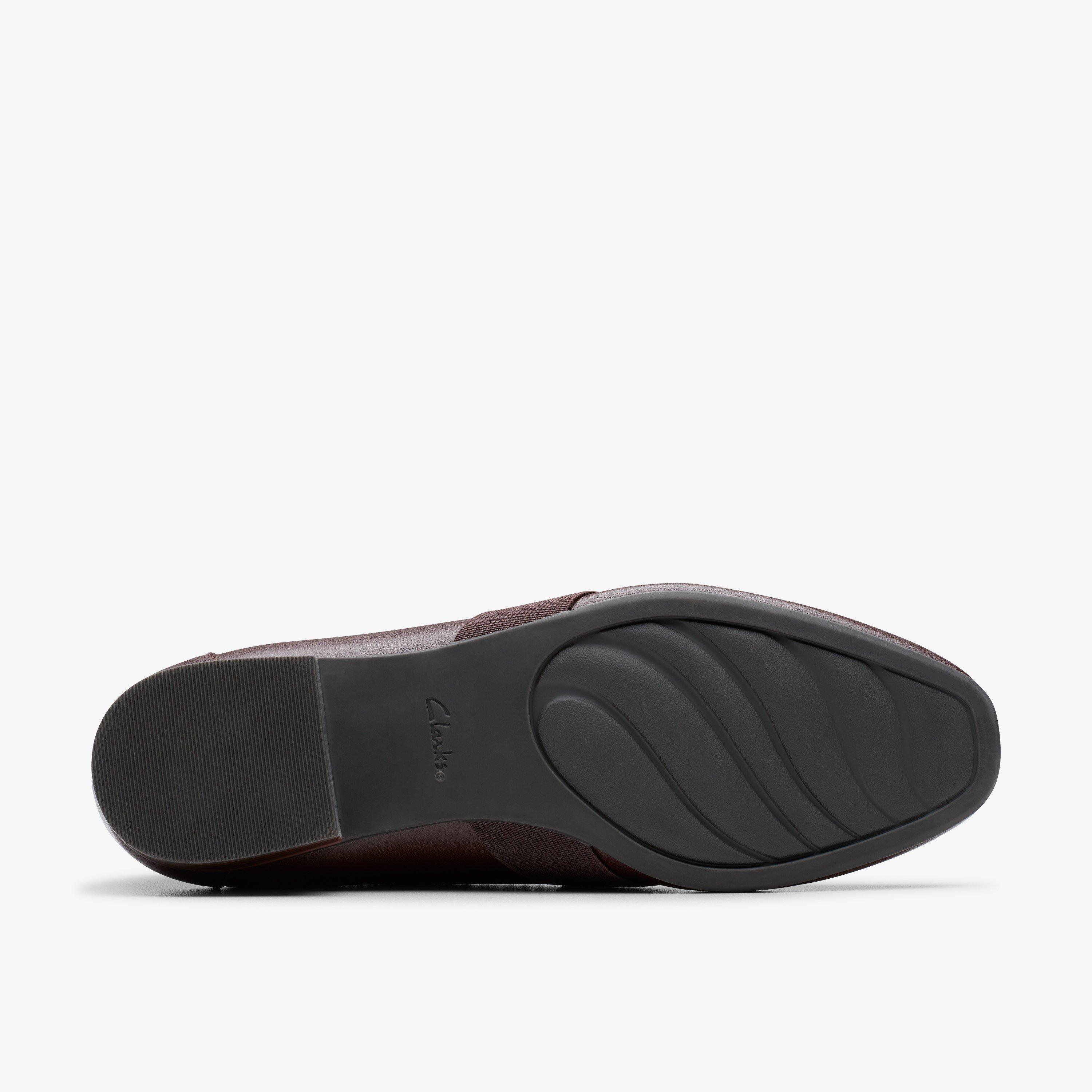 Womens Juliet Beat Merlot Leather Shoes Loafers Slip Ons | Clarks Outlet