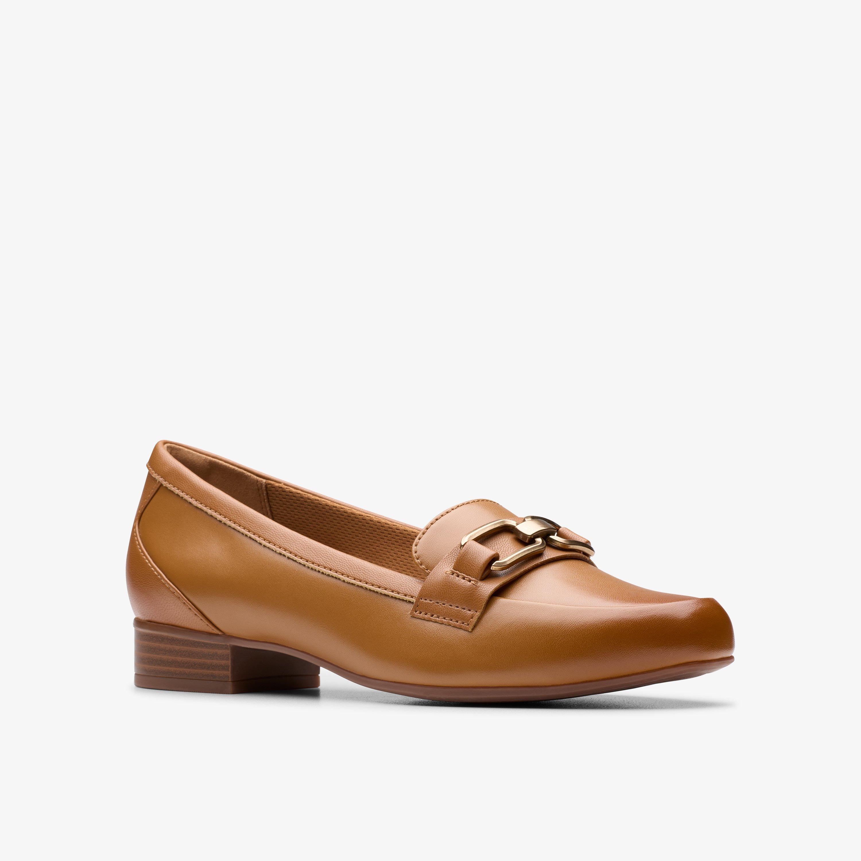 Mocassins en cuir havane Juliet Echo pour femmes | Clarks