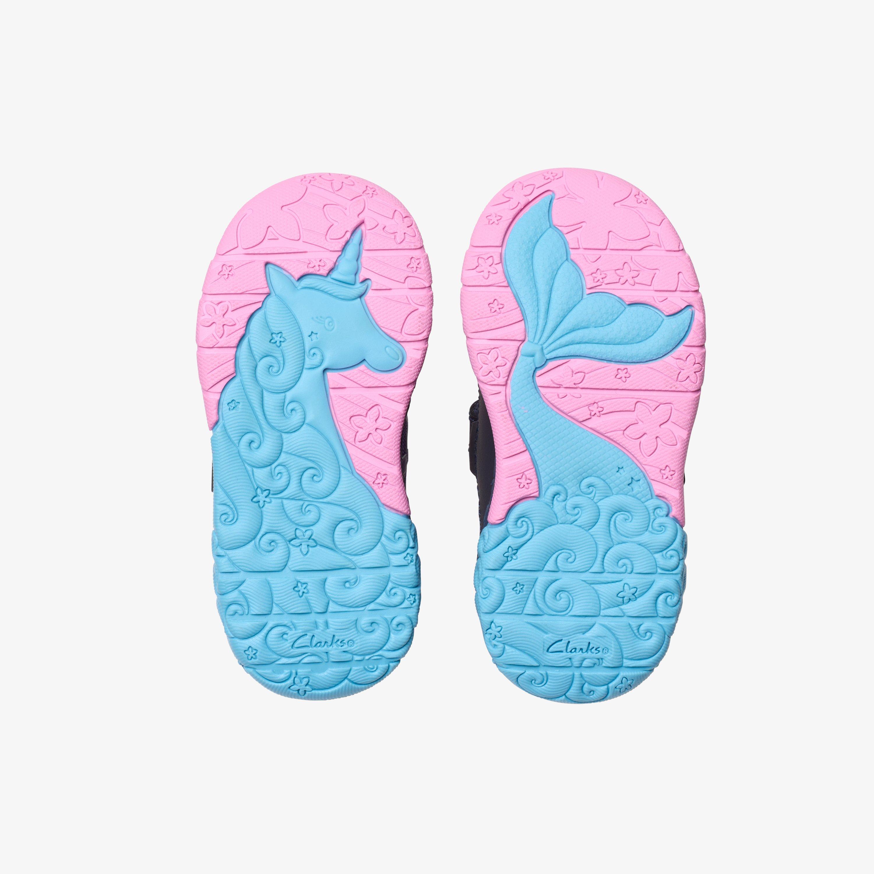 Girls Tidal Trail Toddler Navy Trainers, Riptape Trainers | Clarks UK