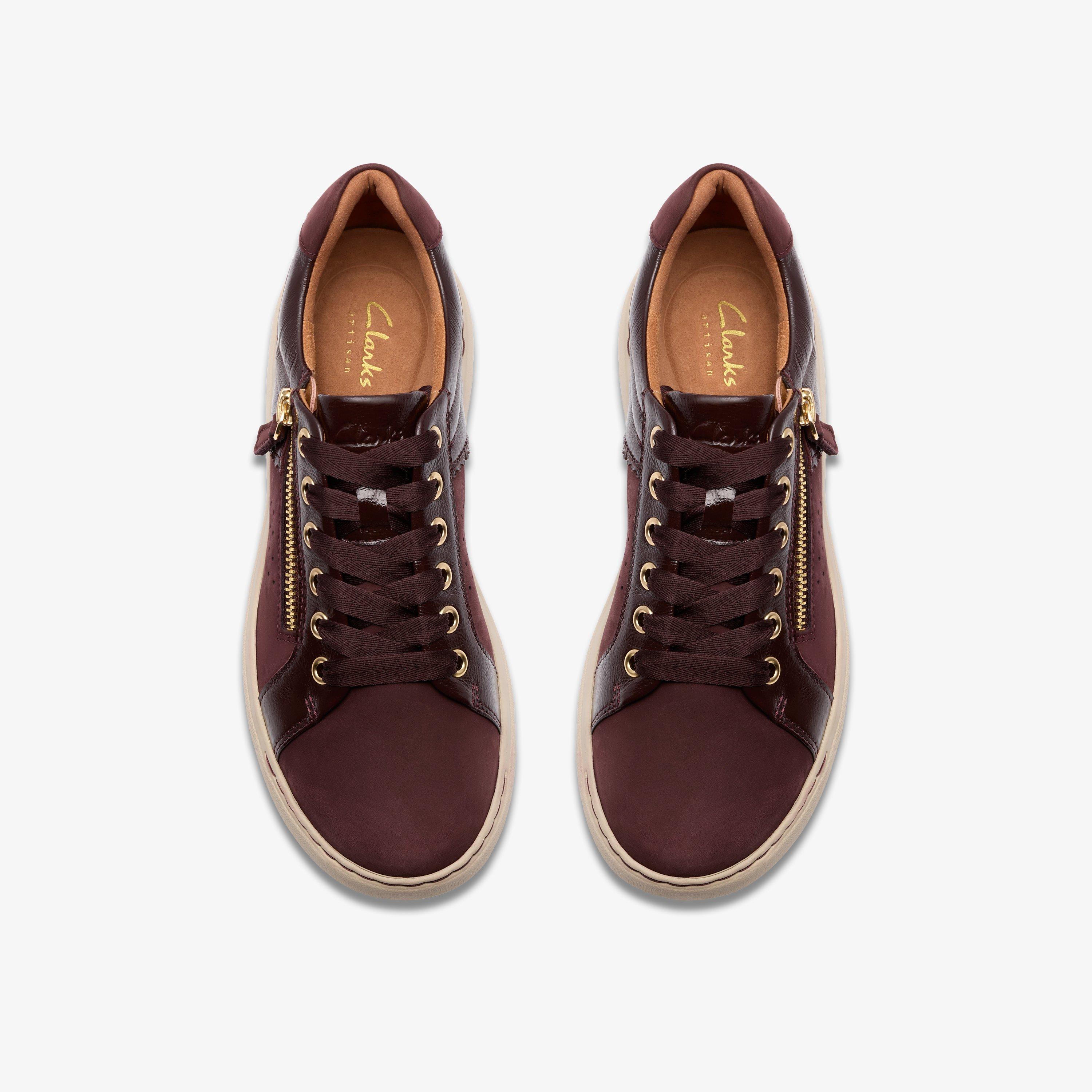 Womens Nalle Zen Merlot Sneakers | Clarks