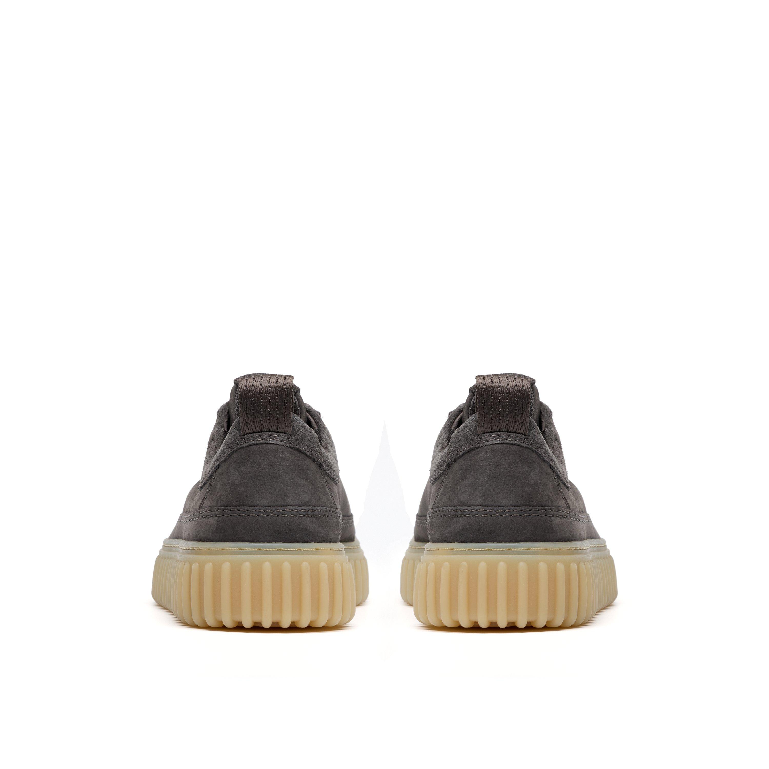 Mens Torhill Lace Dark Grey Nubuck Shoes | Clarks