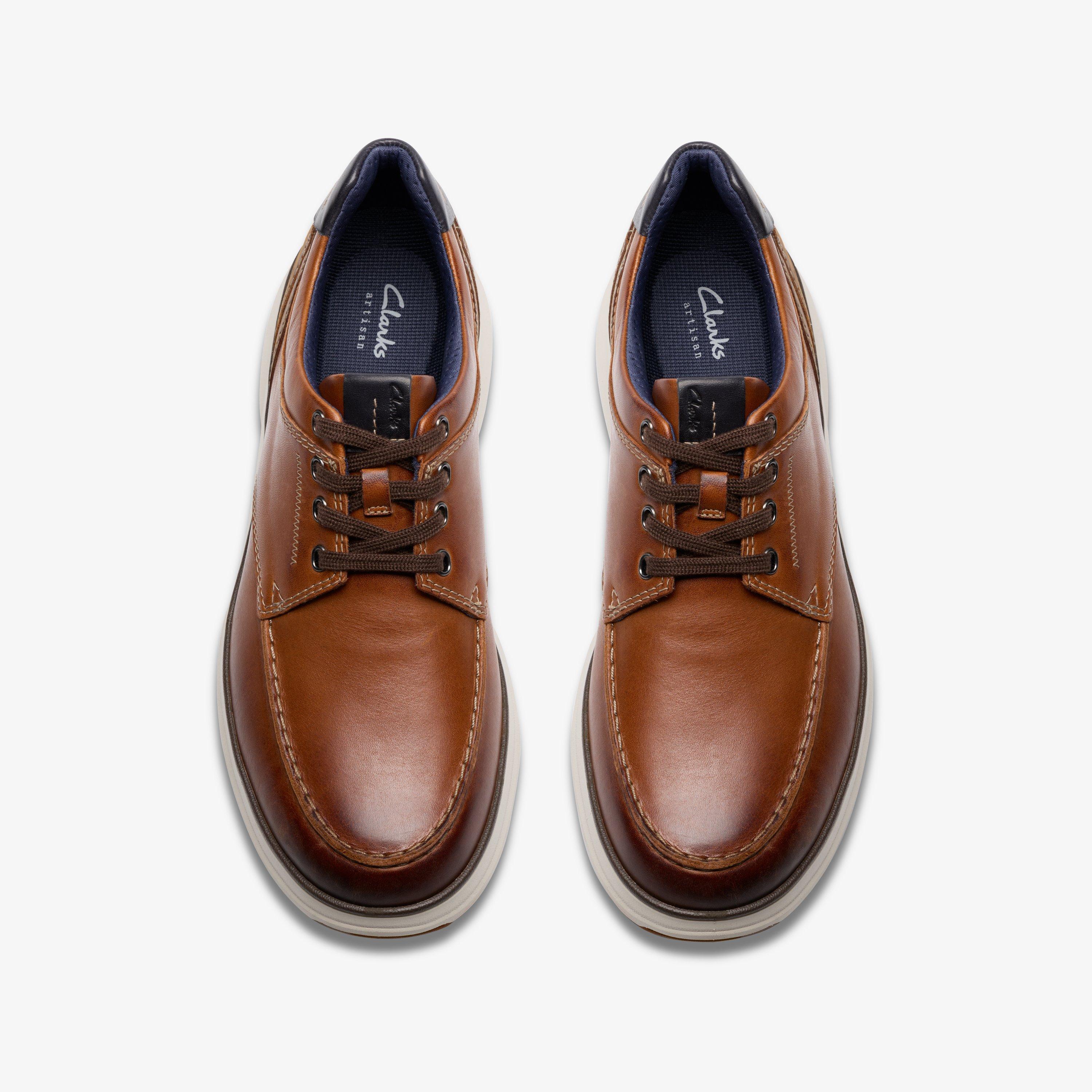 Bottes pour hommes Mullan Moc en cuir marron foncé | Clarks