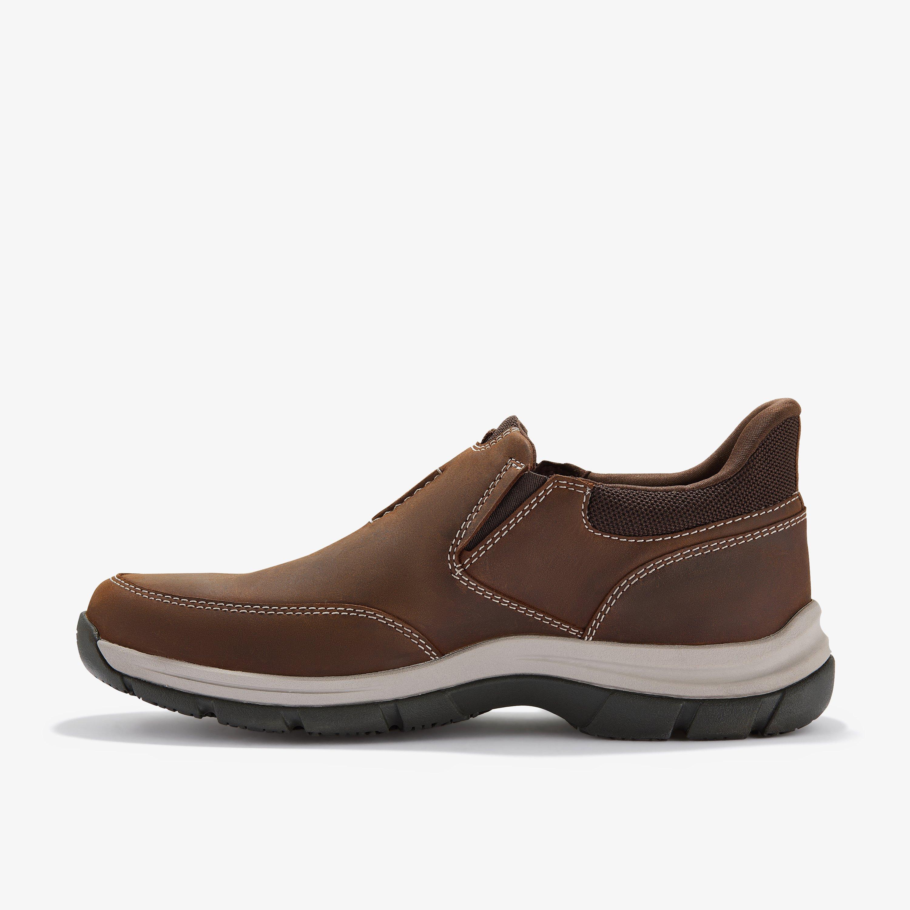 Herren Spypath Step Bienenwachs Leder Slip-On Wanderschuhe | Clarks