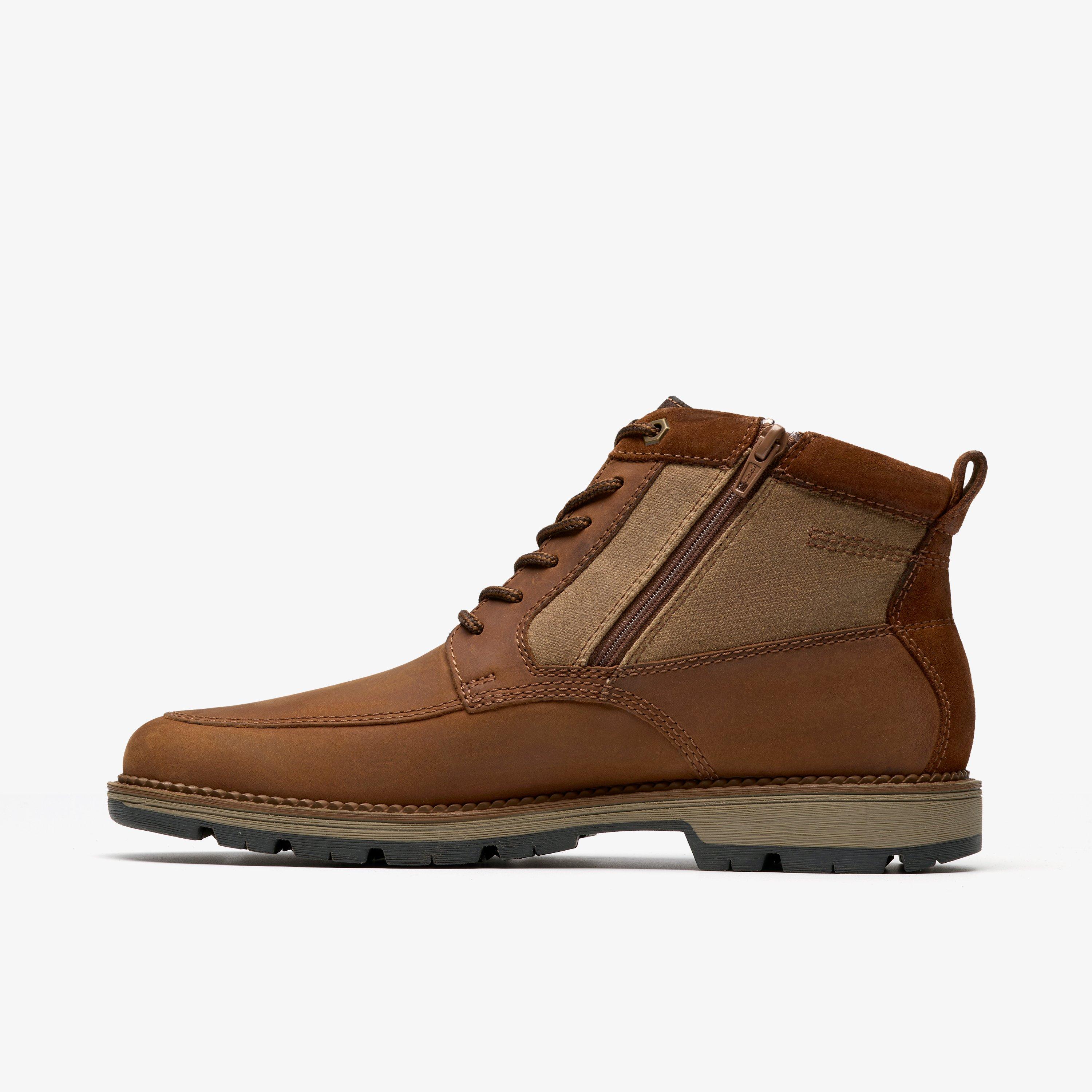 Bottillons en cuir havane foncé Maplewalk Rise pour hommes | Clarks