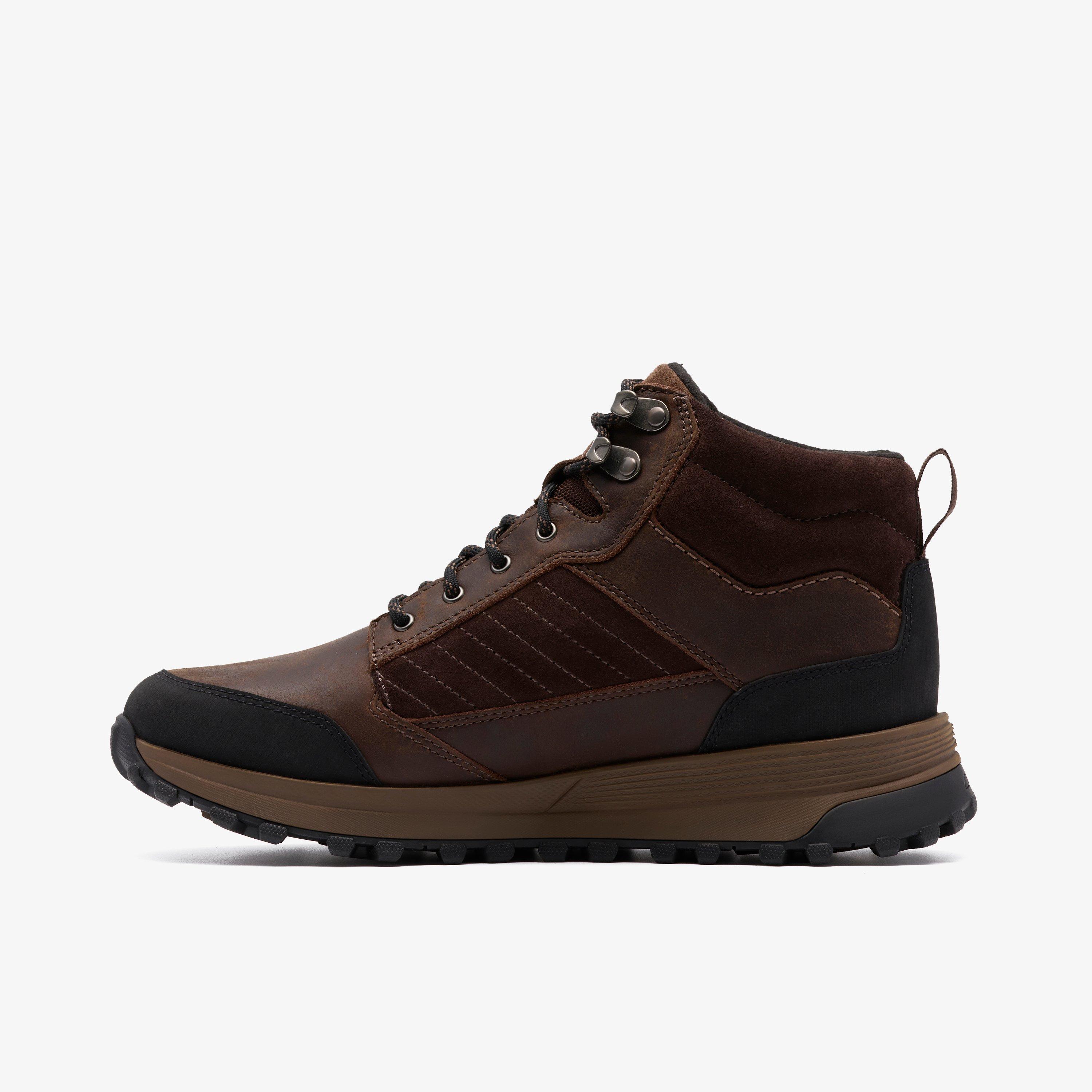 Mens ATL Trek Hi GORE-TEX Brown Ankle Boots, Lace Up Boots | Clarks UK
