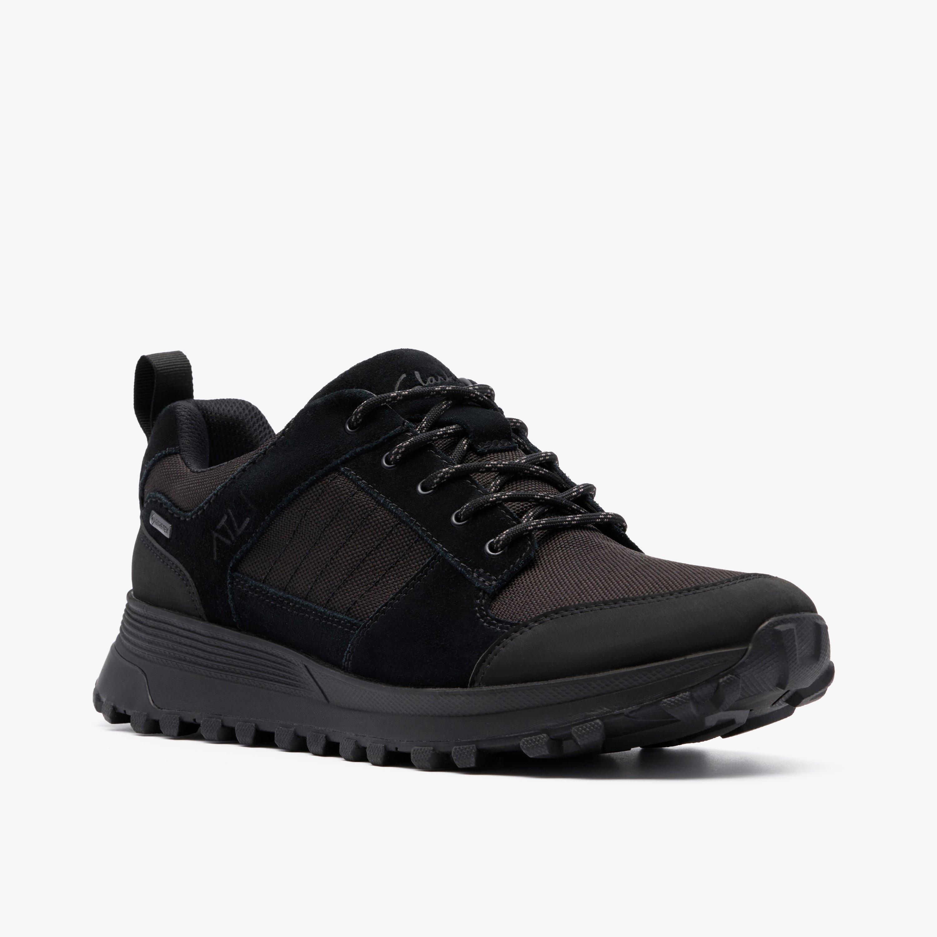 Mens ATL Trek GORE-TEX Black Combination Trainers ATL Lace Up Trainers ...