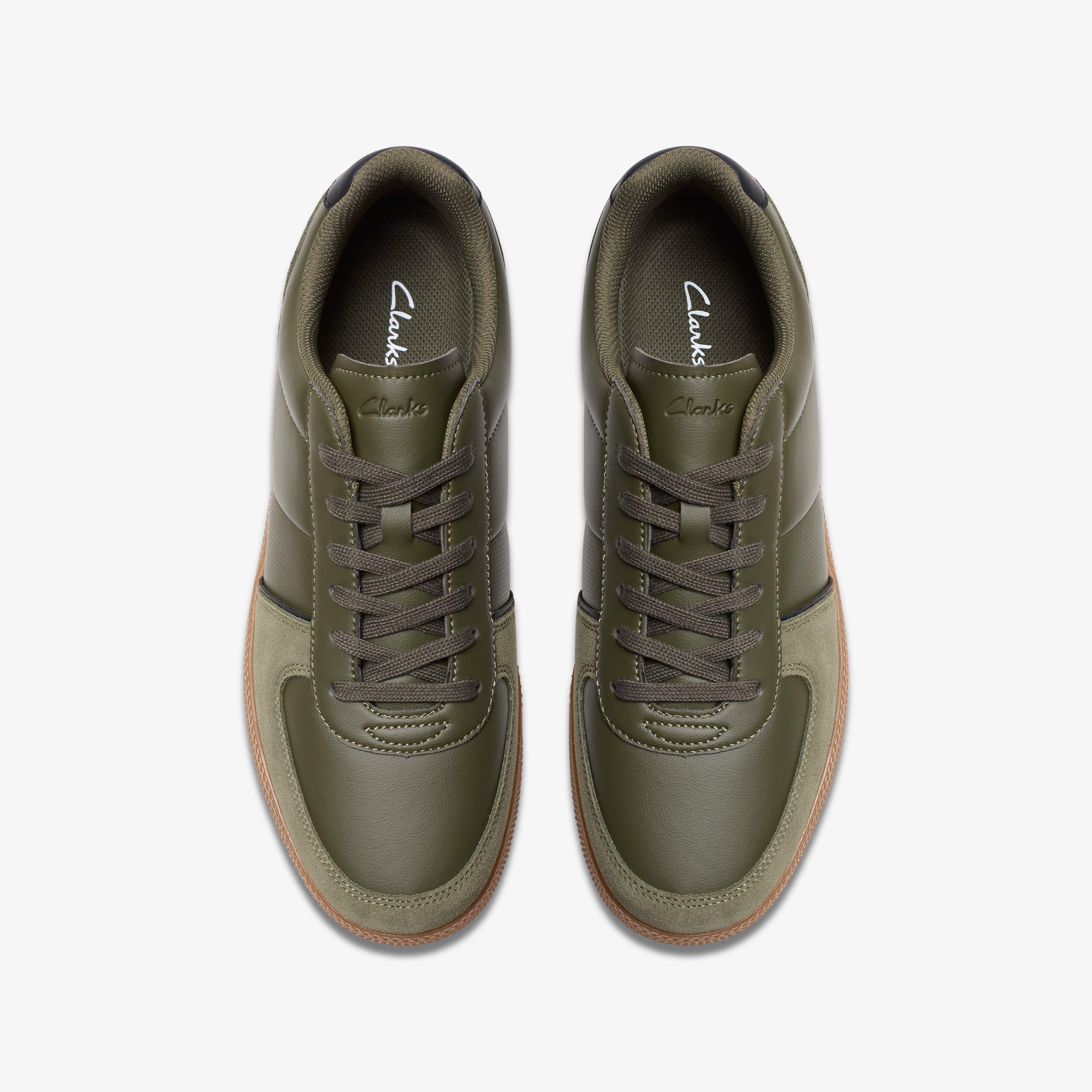 Mens Fosse Go Olive Lace Up Trainers | Clarks