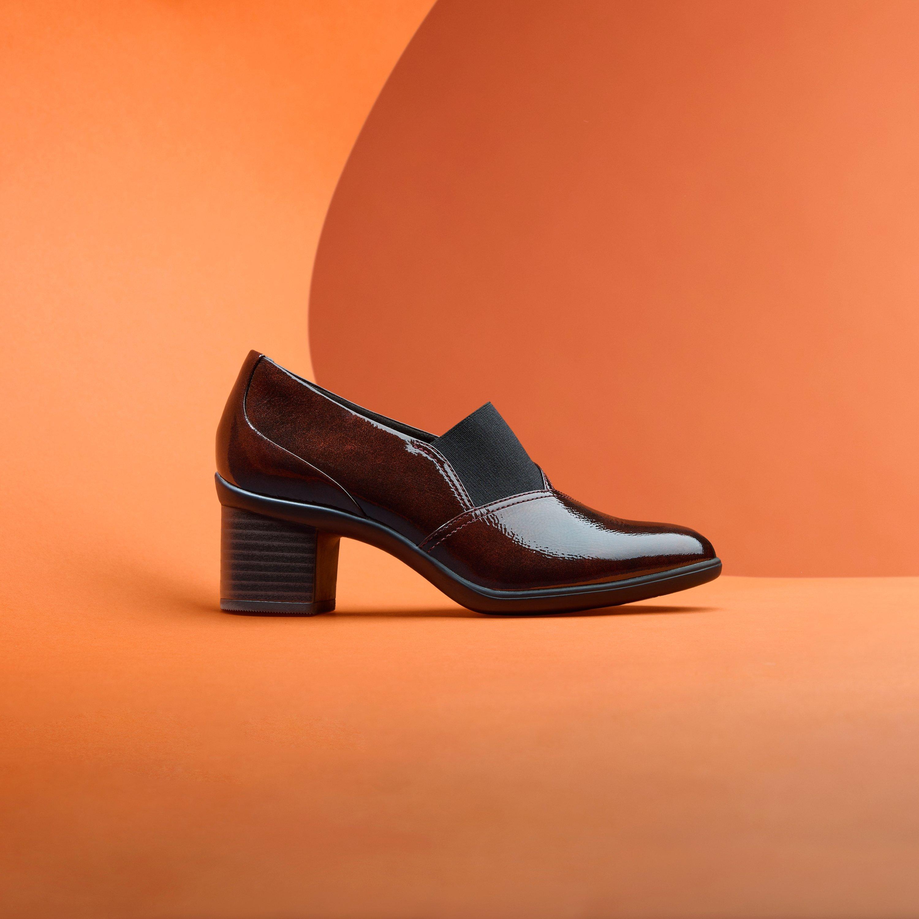 Womens Shaya Tess Merlot Troer Shoes | Clarks