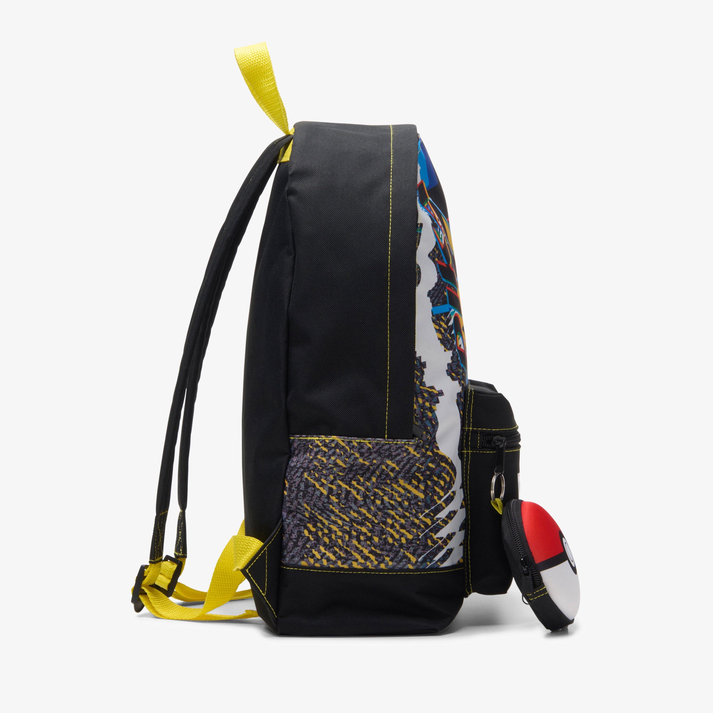 Boys, Girls, Kids Unisex Pokemon 2 Large Black/Yellow Backpack Bags ...