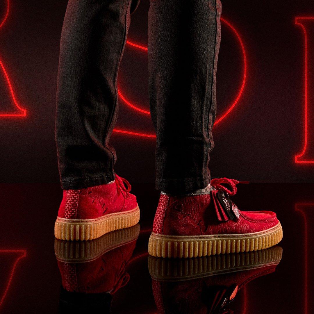 Mens Stranger Things x Torhill Hi Red Boots | Clarks