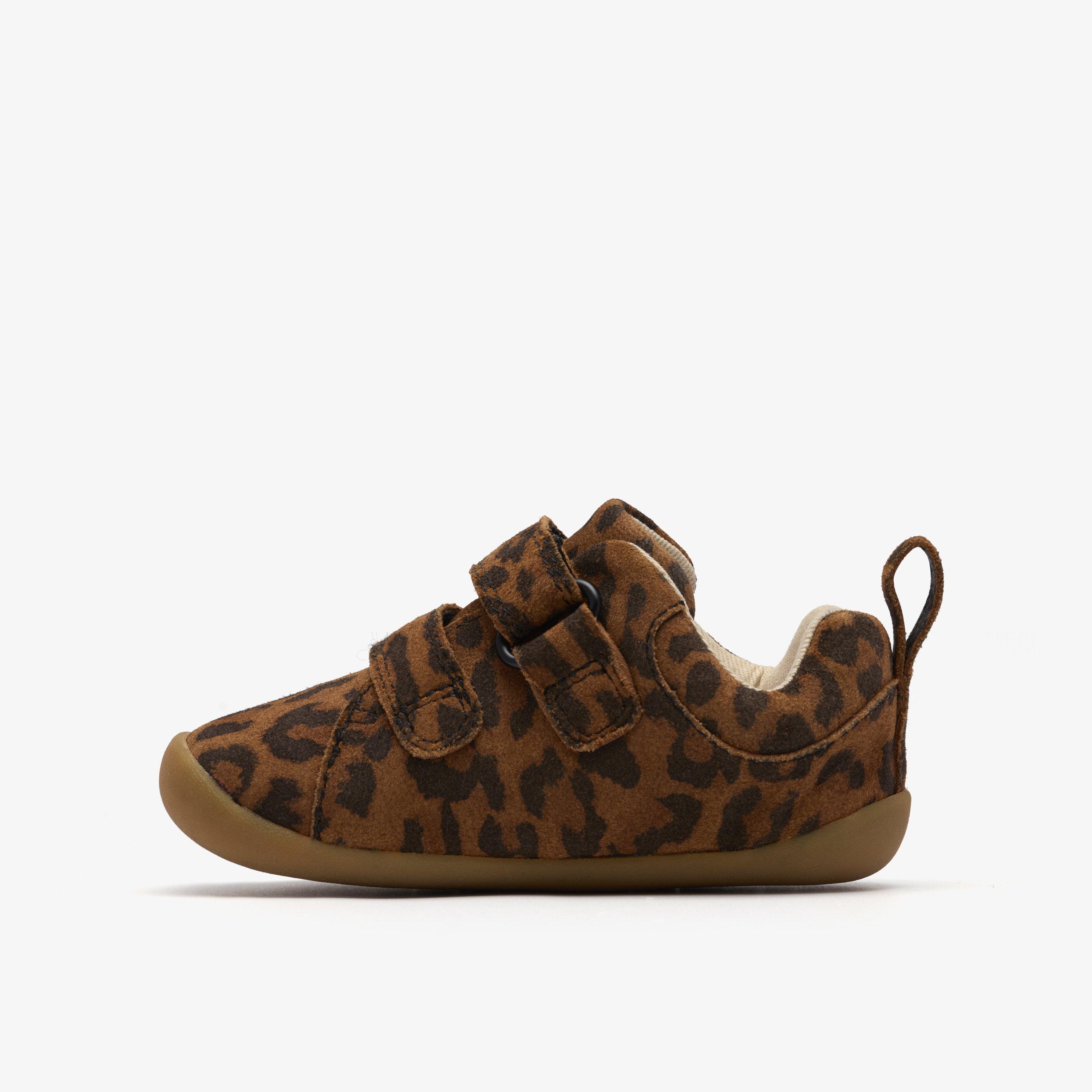 Boys Girls Kids Unisex Roamer Craft Toddler Leopard Print Pre Walker ...