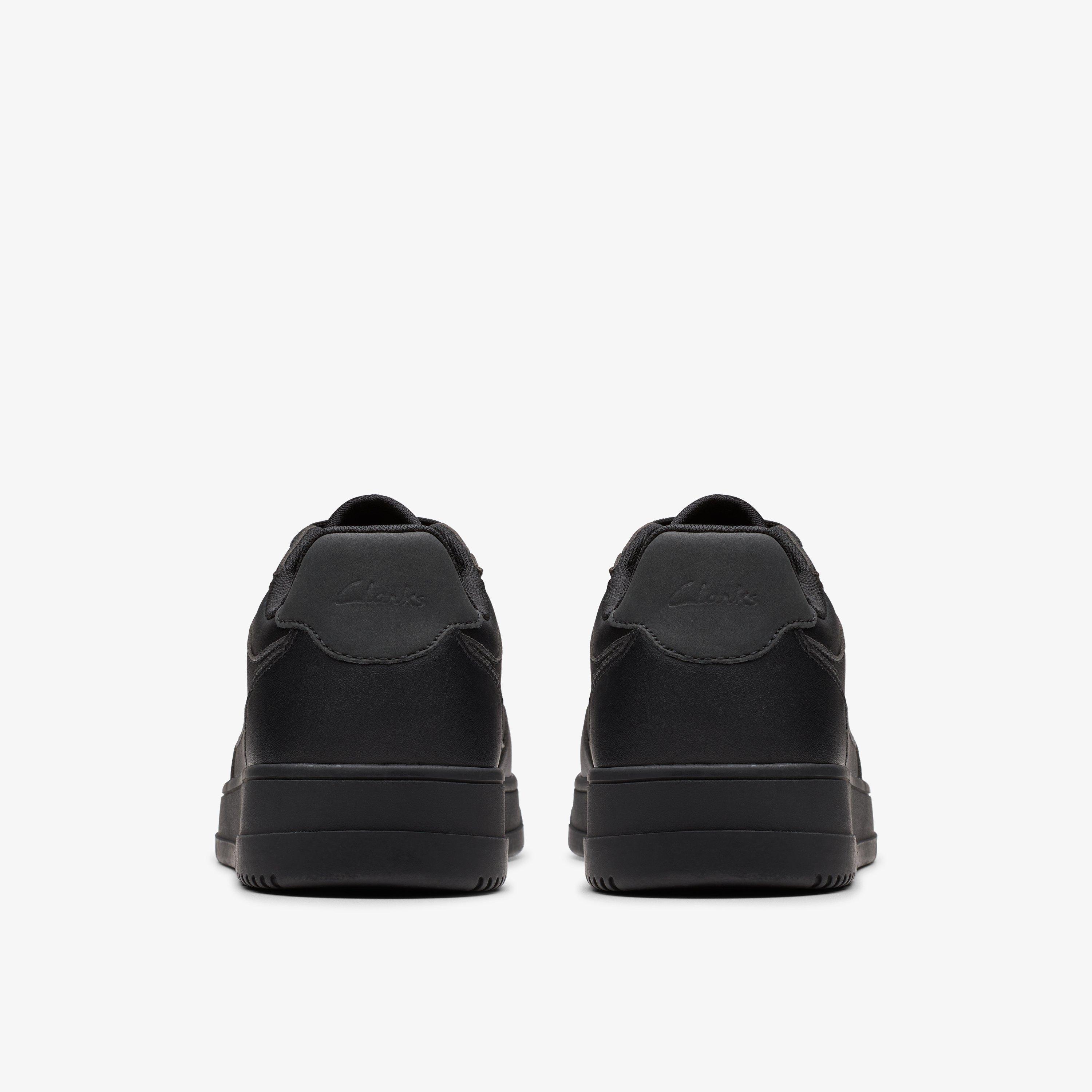 Womens Christly Court Black Trainers, Lace Up Trainers | Clarks UK