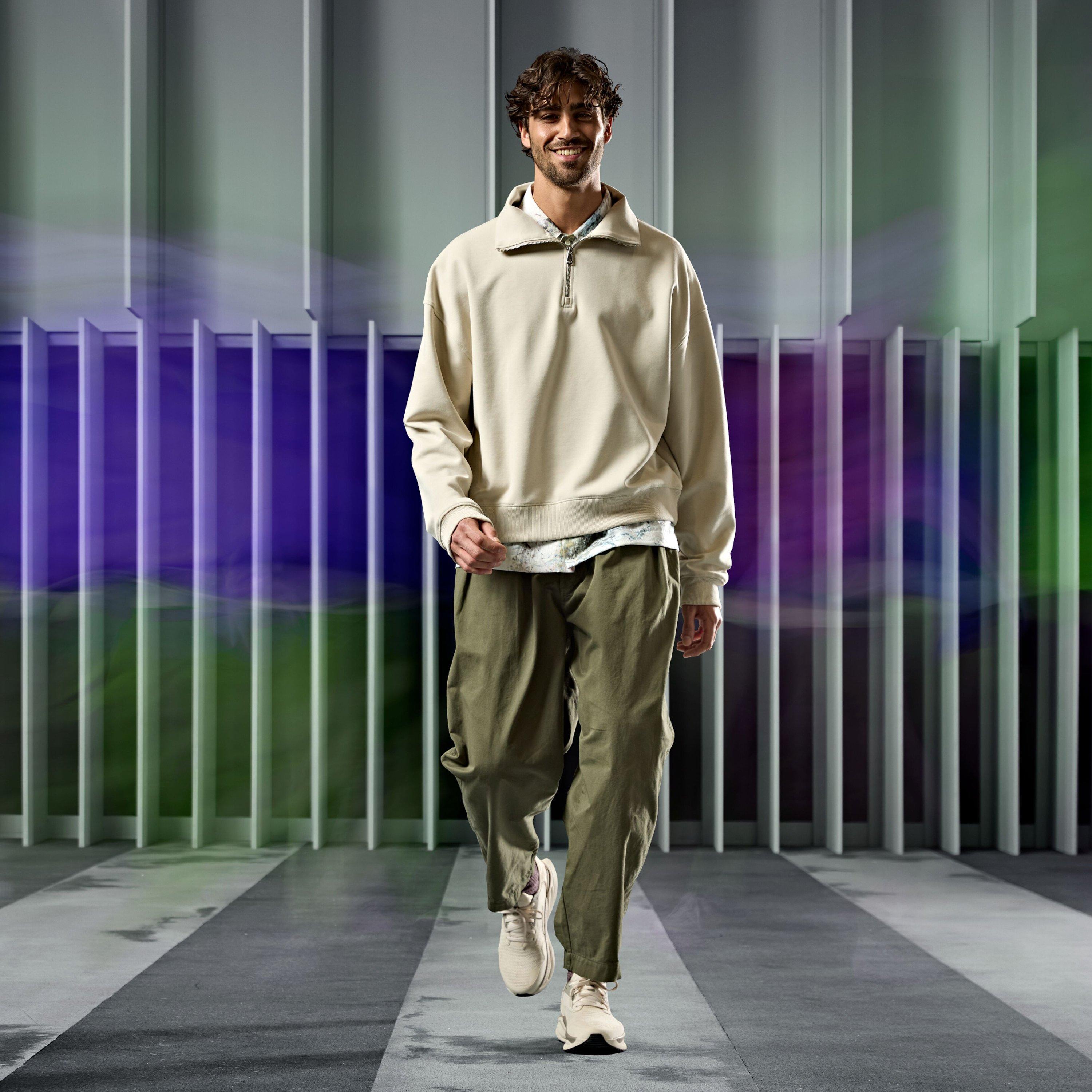 Mens Clarks Pace Off White Combination Trainers, Lace Up Shoes | Clarks UK