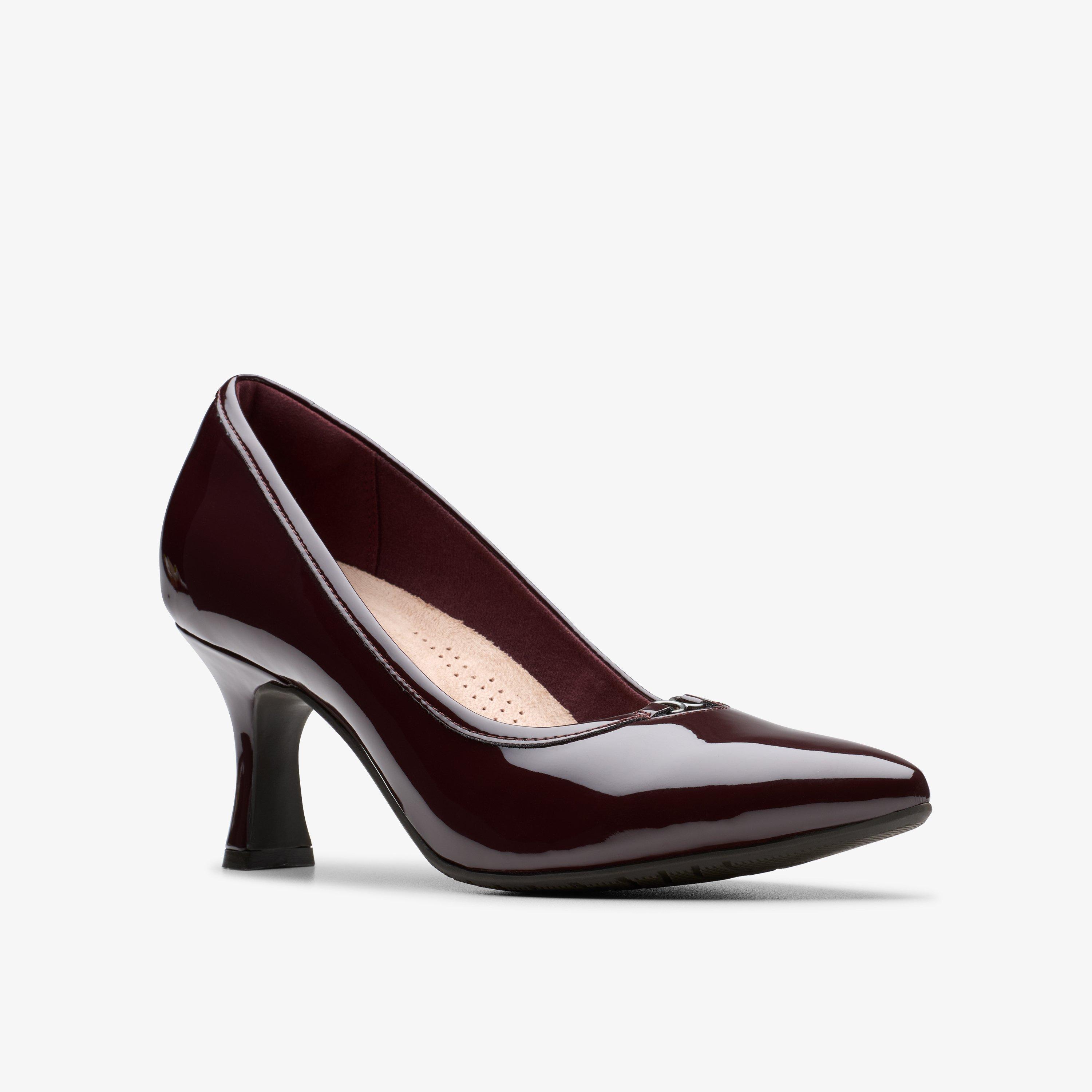 Womens Kataleyna West Merlot Heels | Clarks