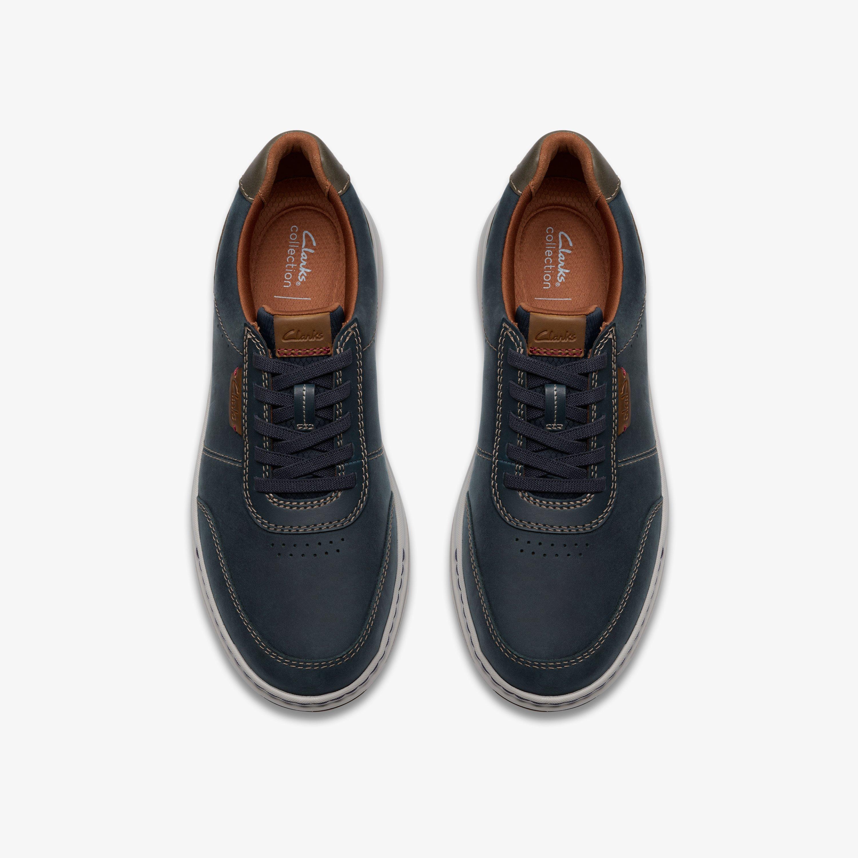 Mens Craftwell Lace Navy Leather Shoes | Clarks