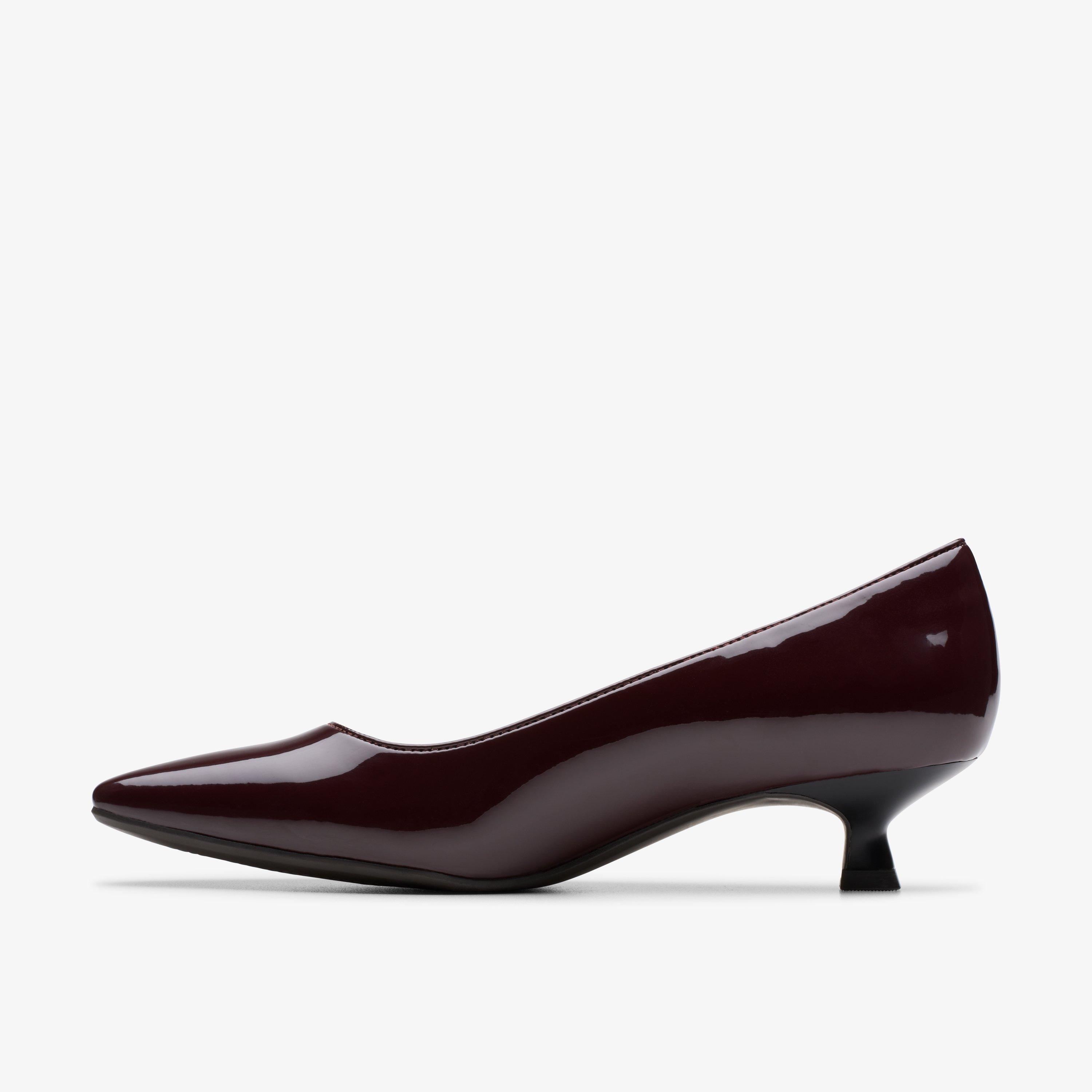 Womens Scarlyt Piper Merlot Slip On High Heel Shoes | Clarks